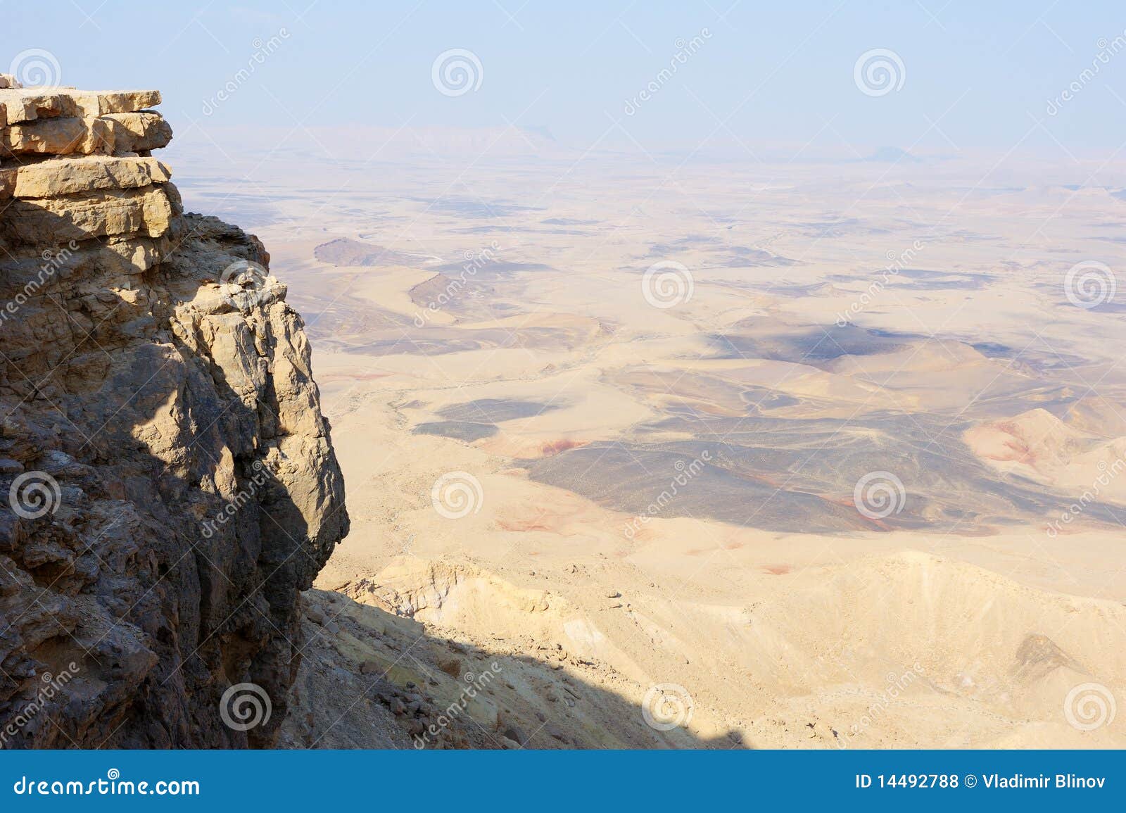Makhtesh Ramon stock photo. Image of drought, horizontal - 14492788