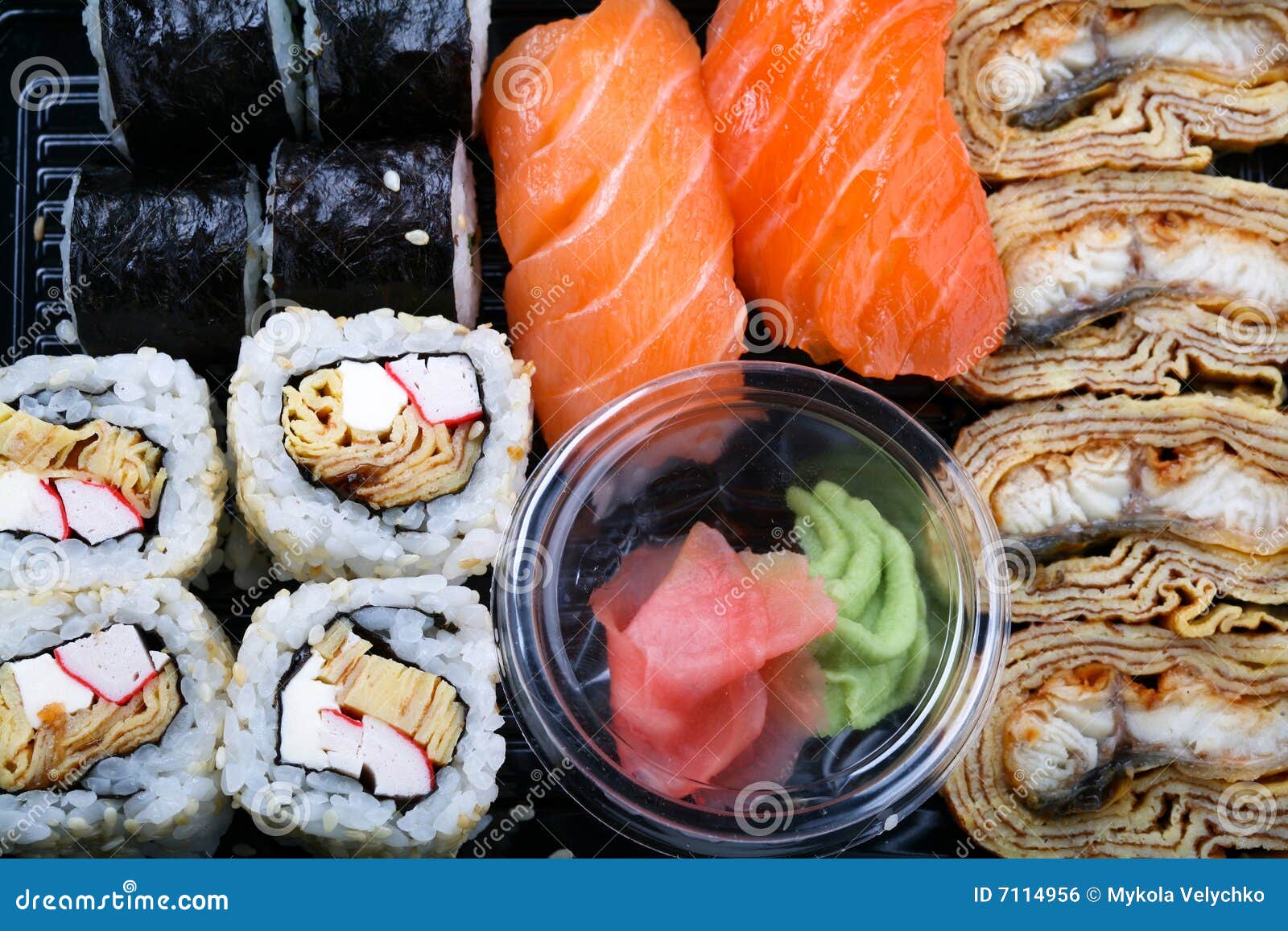 Maki box stock photo. Image of fish, sashimi, restaurant - 7114956