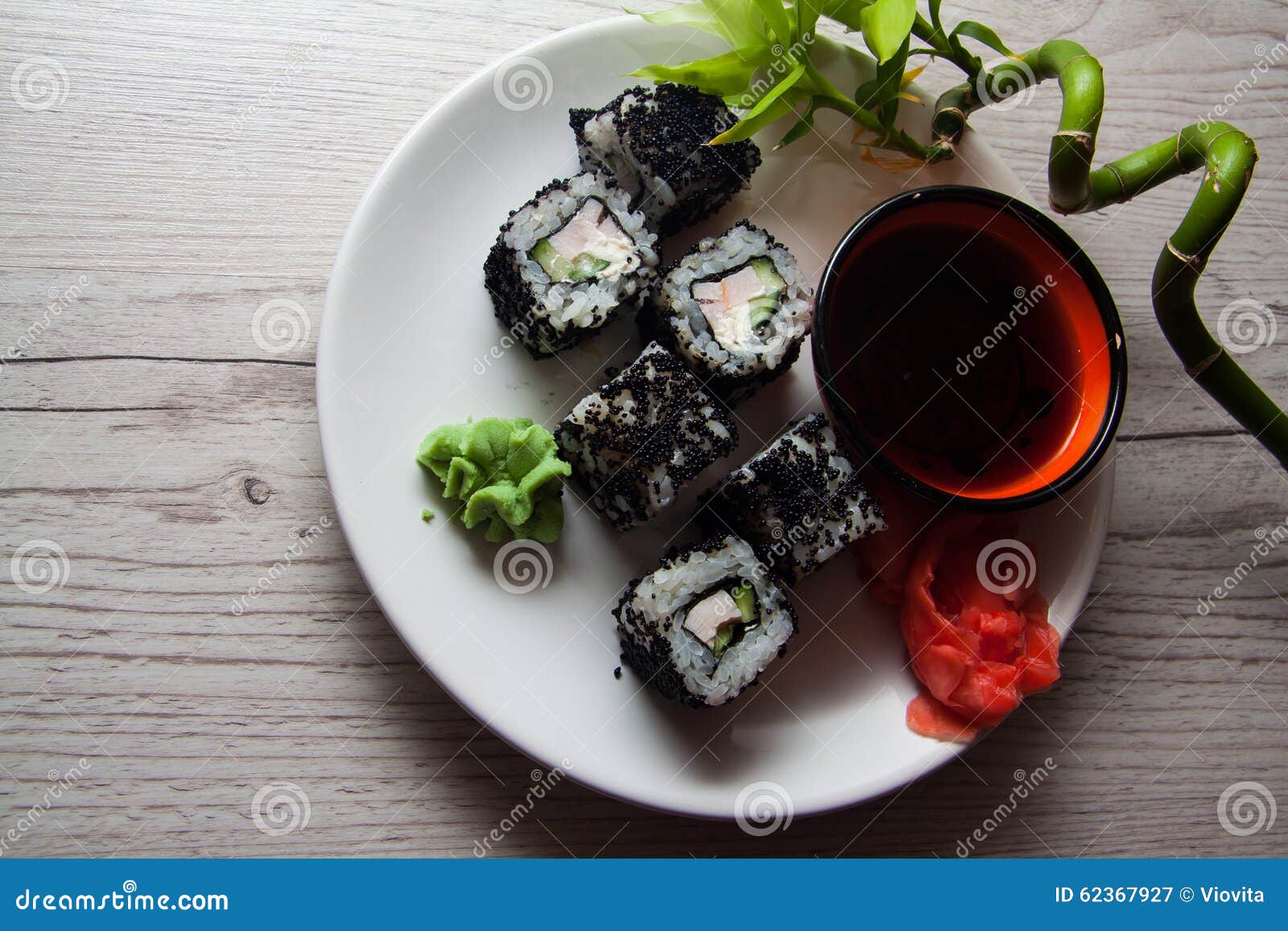 Maki with caviar stock image. Image of detail, diet, asia - 62367927