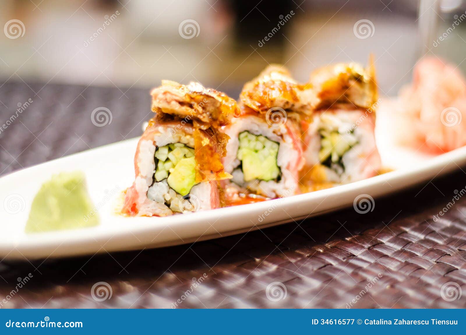 Maki Roll with Beef and Foie Gras Stock Image - Image of gras, cuisine ...