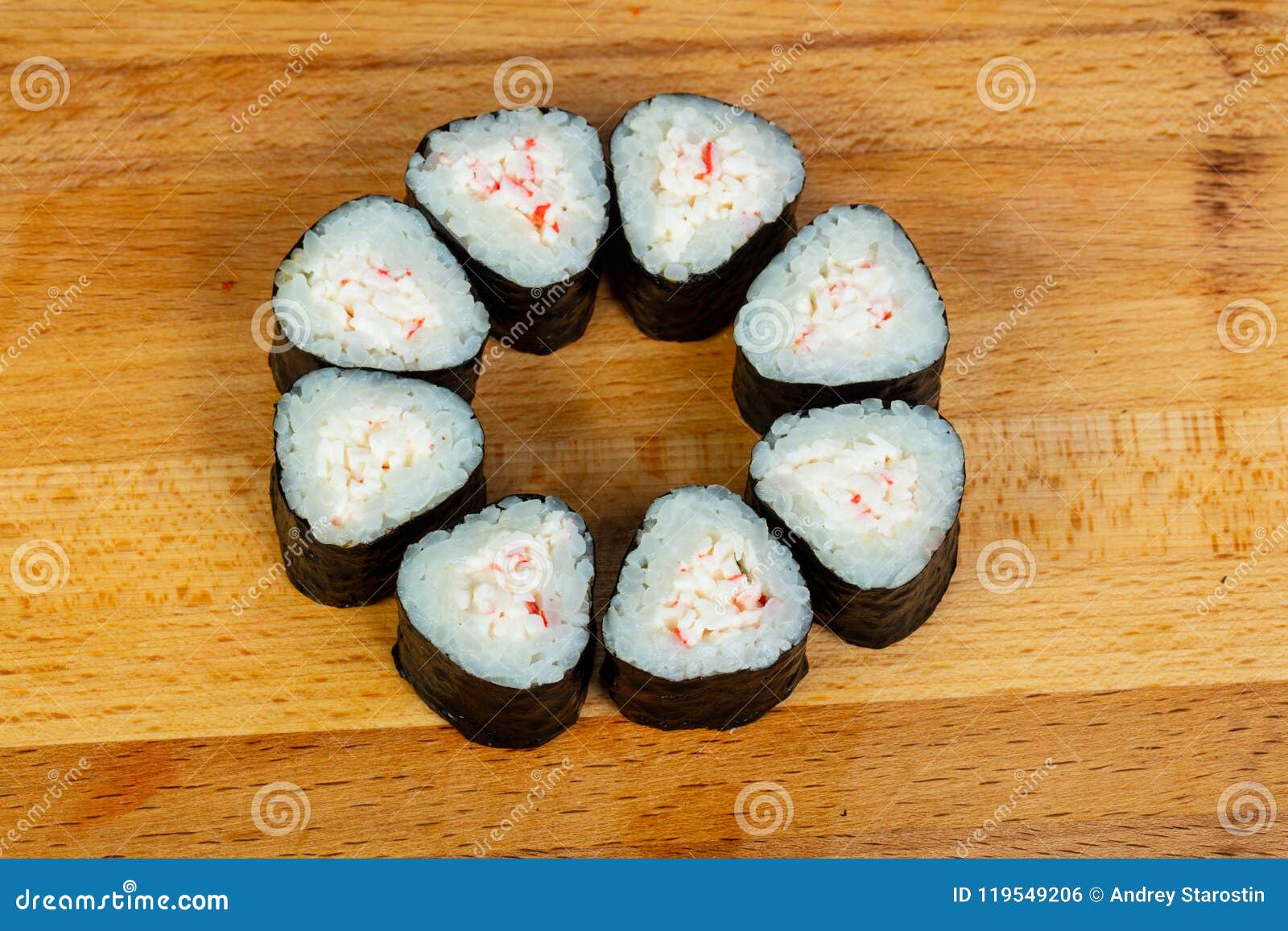 Maki roll crab stock photo. Image of street, asian, nori - 119549206
