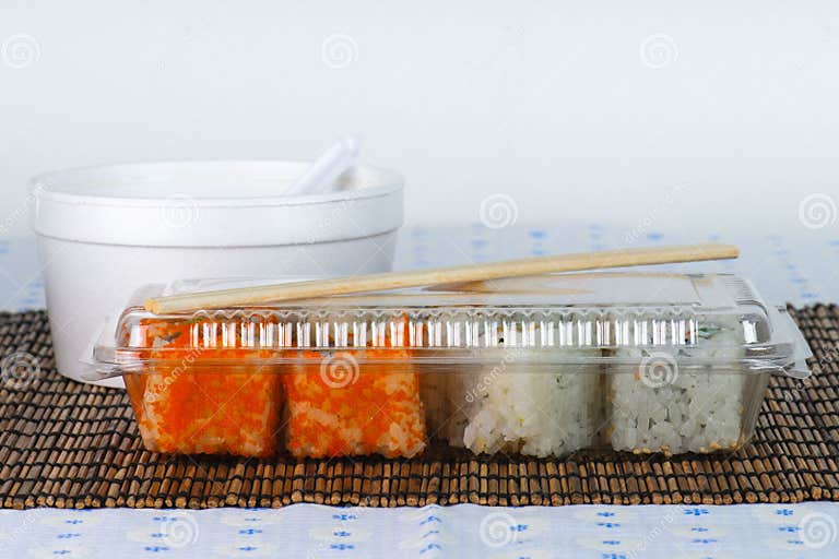 Maki Sushi stock image. Image of orange, meal, fish, maki - 23357047
