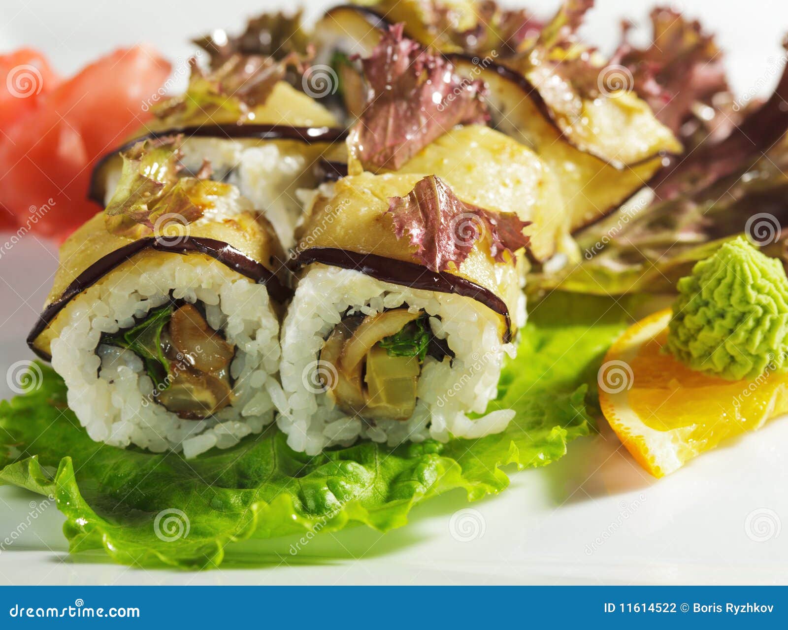 Maki Sushi - Autumn Roll stock photo. Image of asian - 11614522