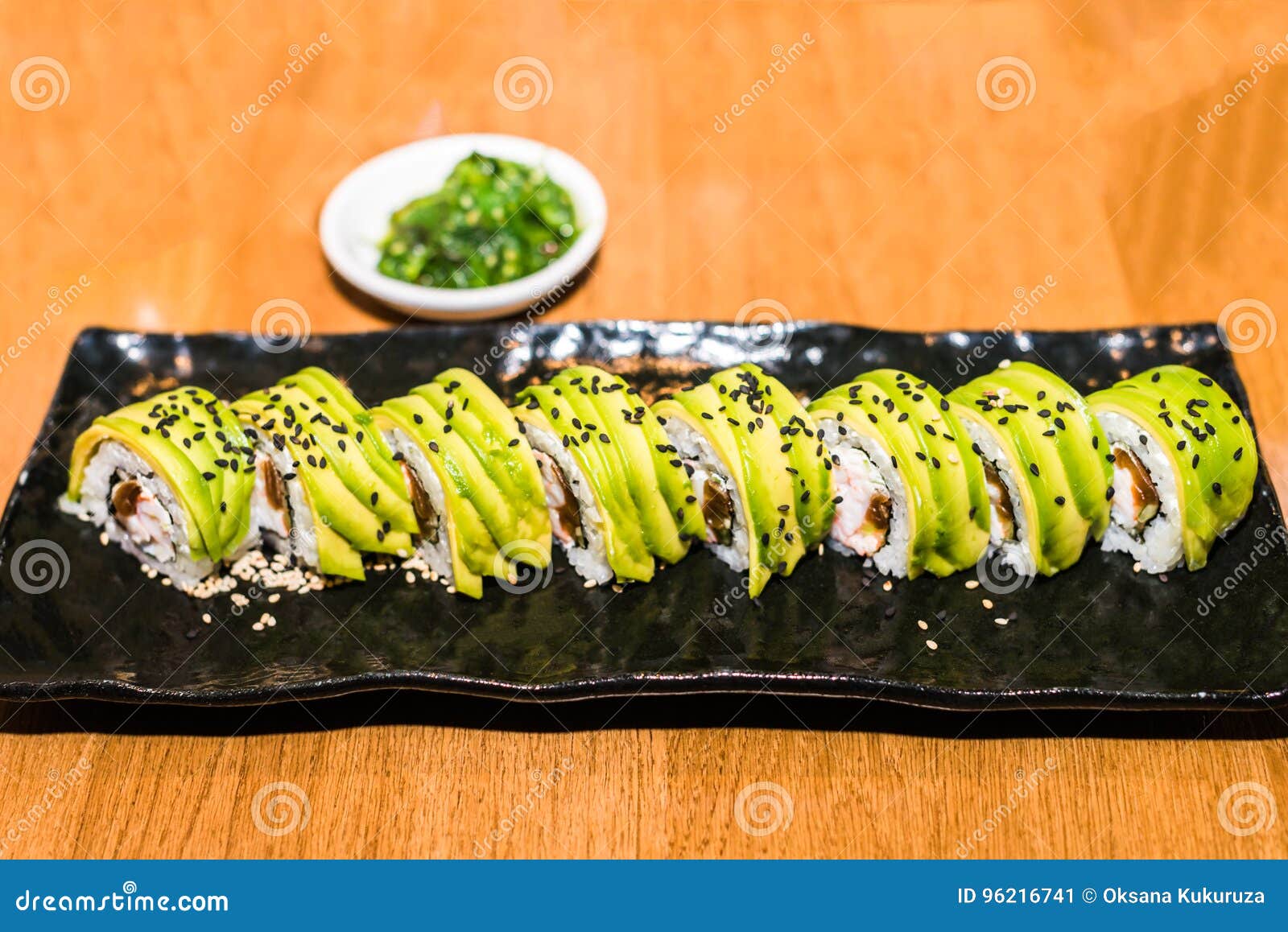 Maki Sushi set stock image. Image of dinner, asia, delicacy - 96216741