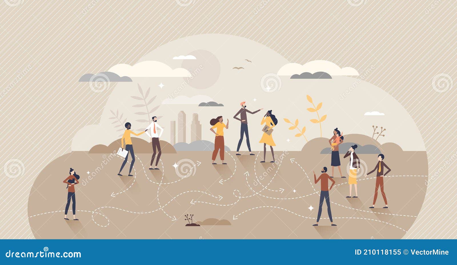 Destination Different Routes To Stock Illustrations – 2 Destination ...