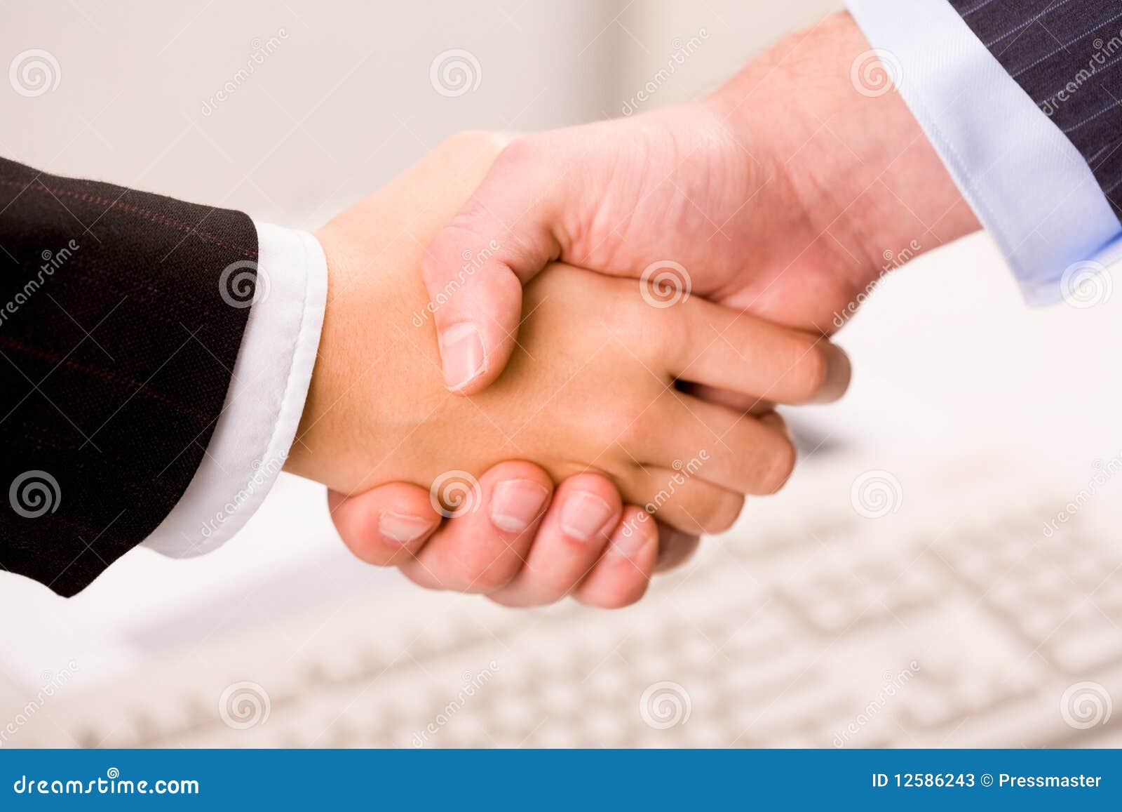 Making an agreement stock image. Image of greeting, deal - 12586243