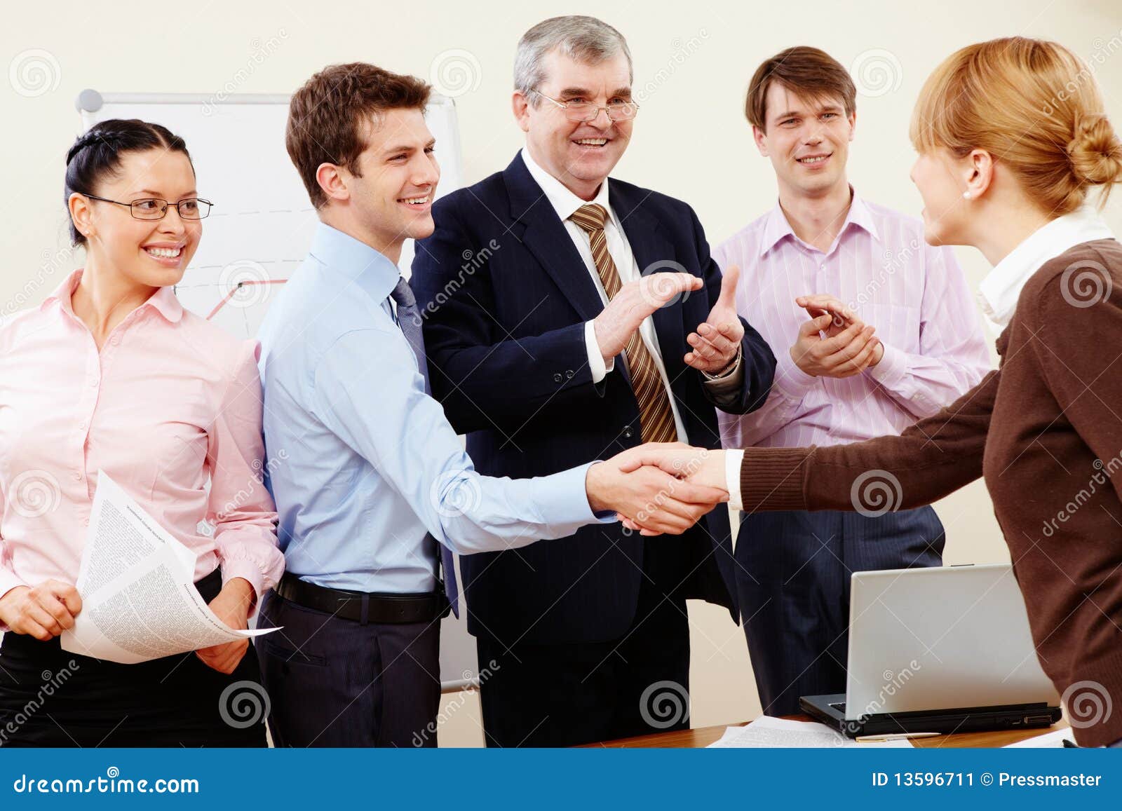 Making agreement stock image. Image of collar, associate - 13596711