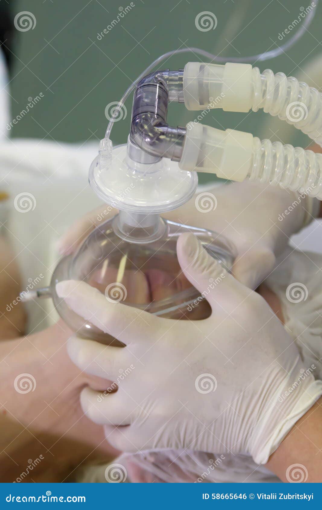 Making an anesthesia stock photo. Image of hose, closeup - 58665646