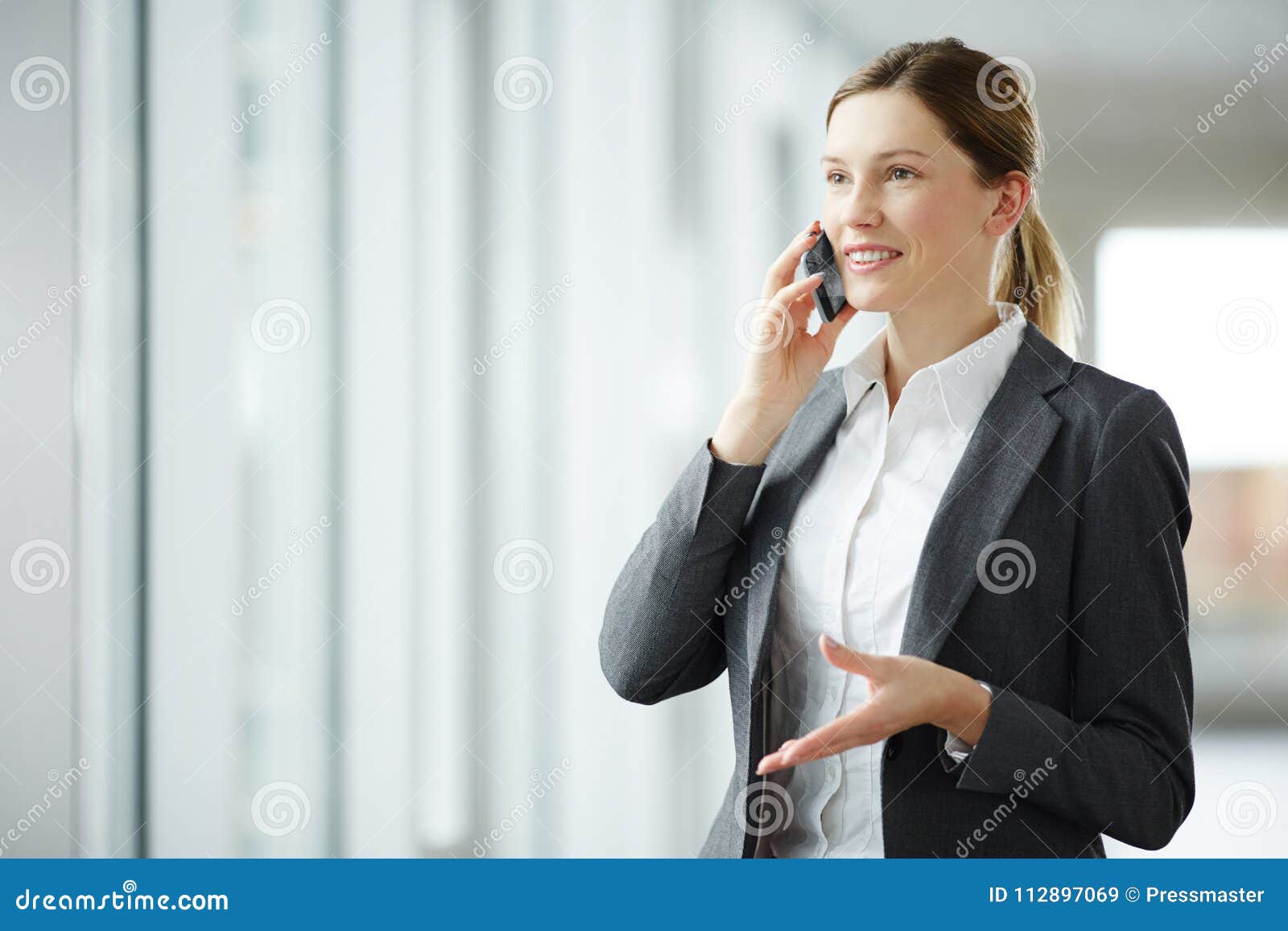 Making Appointment by Phone Stock Image - Image of confident ...