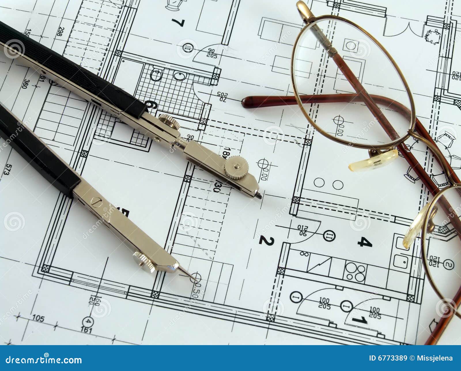 Making architectural plan stock image. Image of design - 6773389