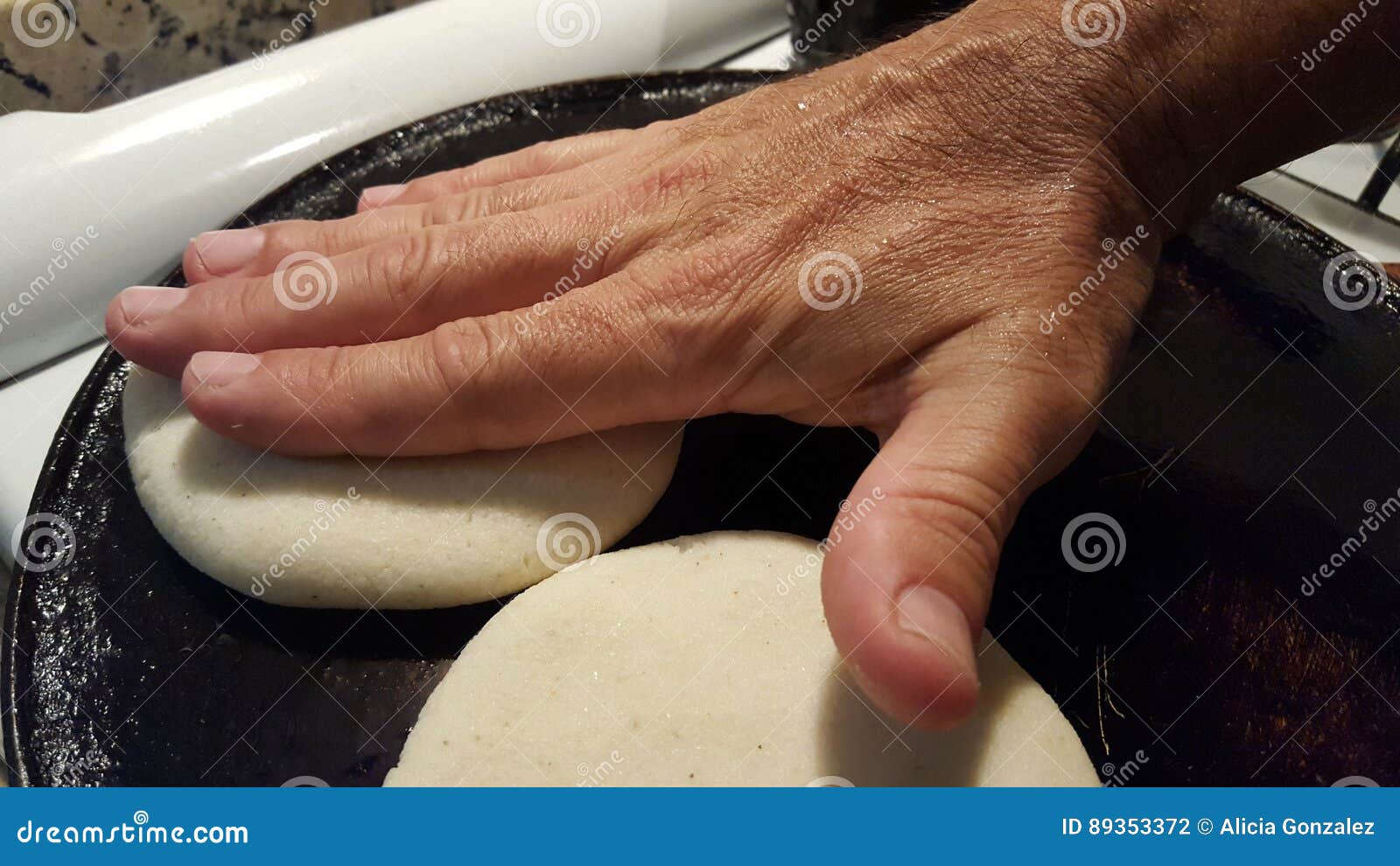 Making arepas stock photo. Image of making, venezuelan - 89353372