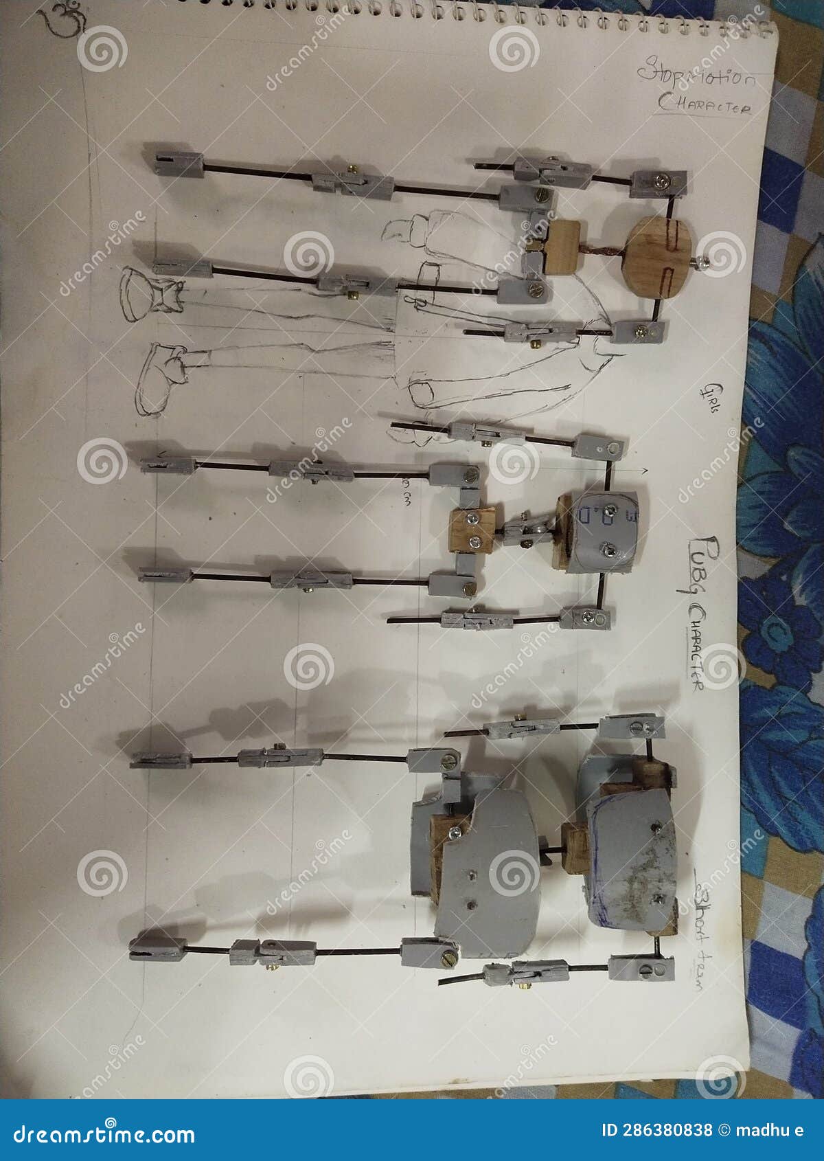 Making Armature Stop Motion with PVC and Wood Editorial Stock Photo ...