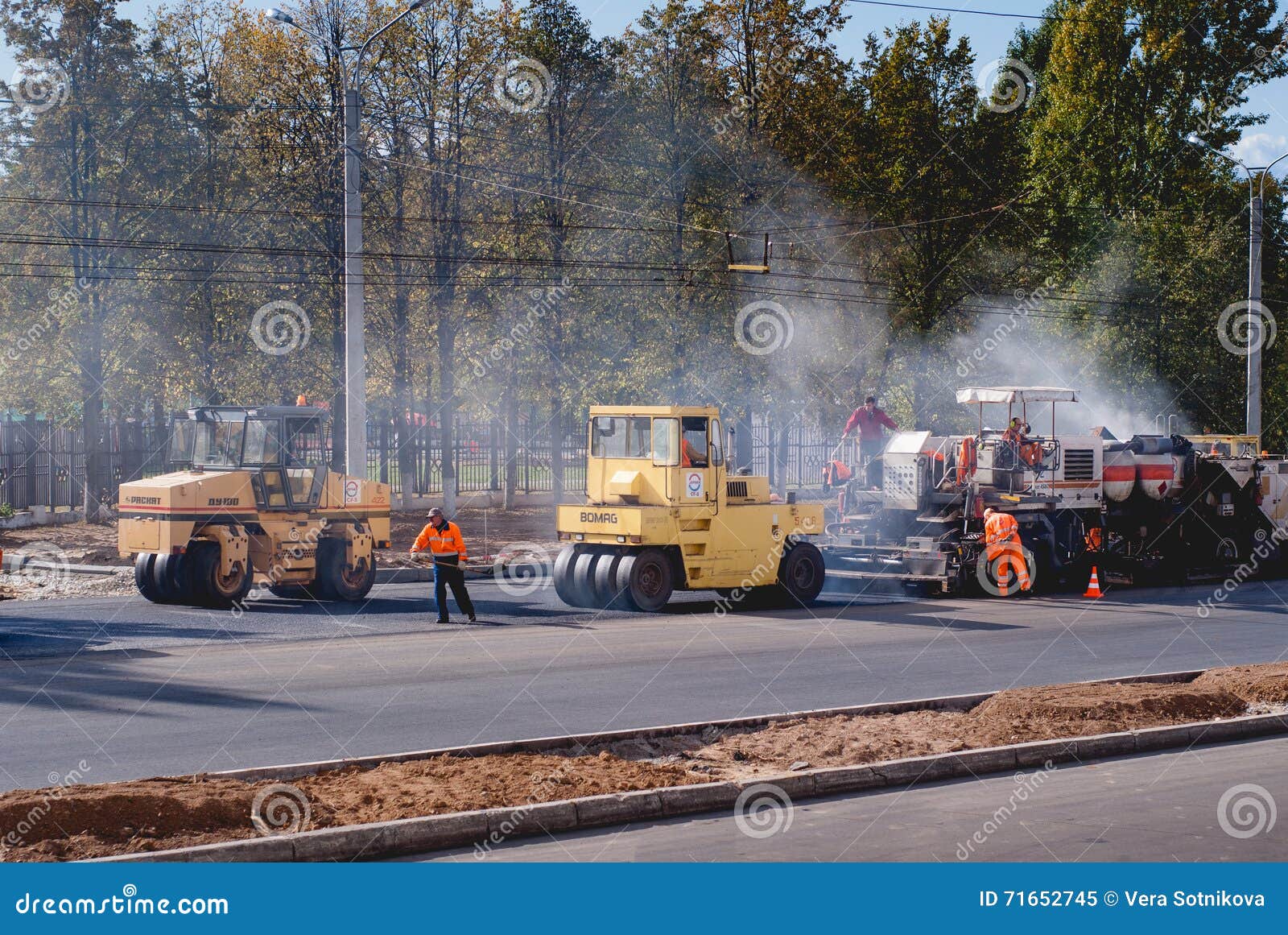 Making Asphalt on City Roads Editorial Image - Image of services ...