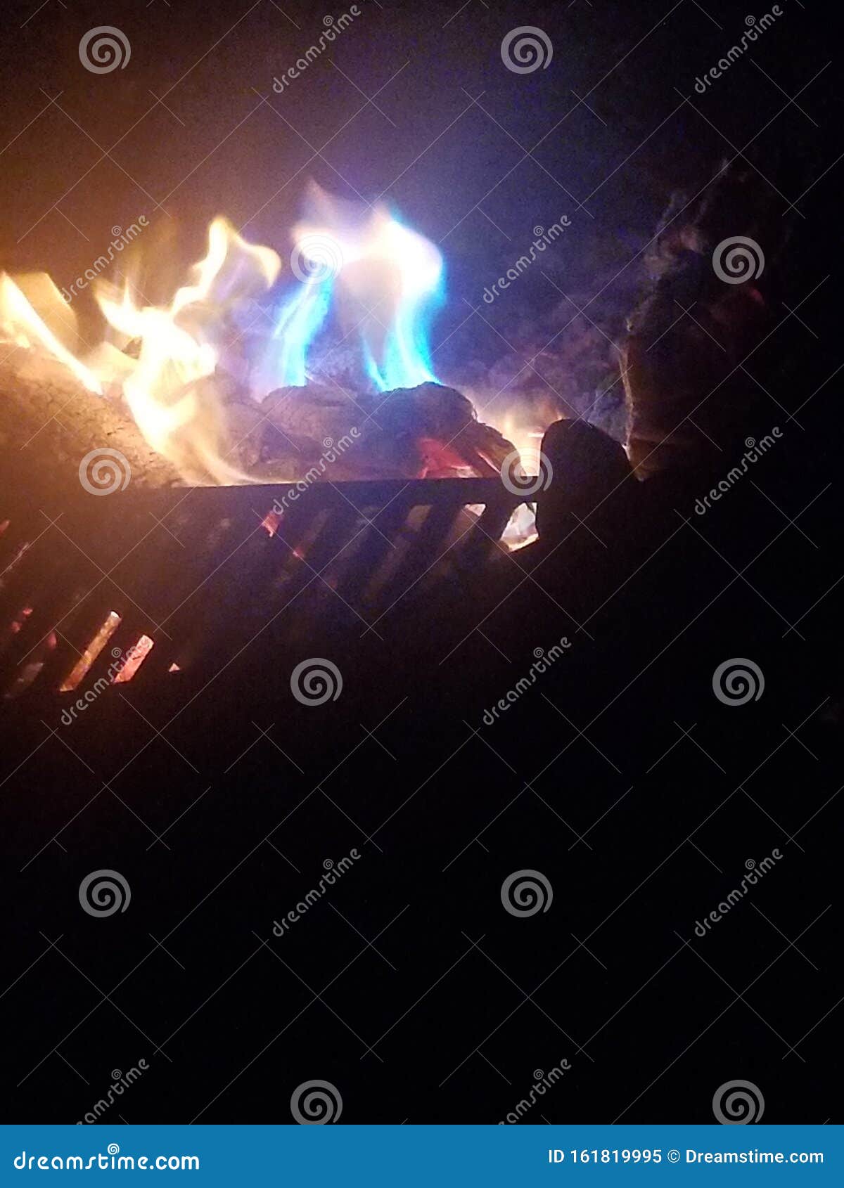 Making blue flames stock image. Image of flames, fire - 161819995