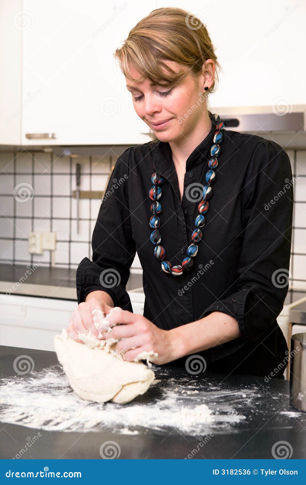 Making Bread stock photo. Image of cooking, hands, girl - 3182536