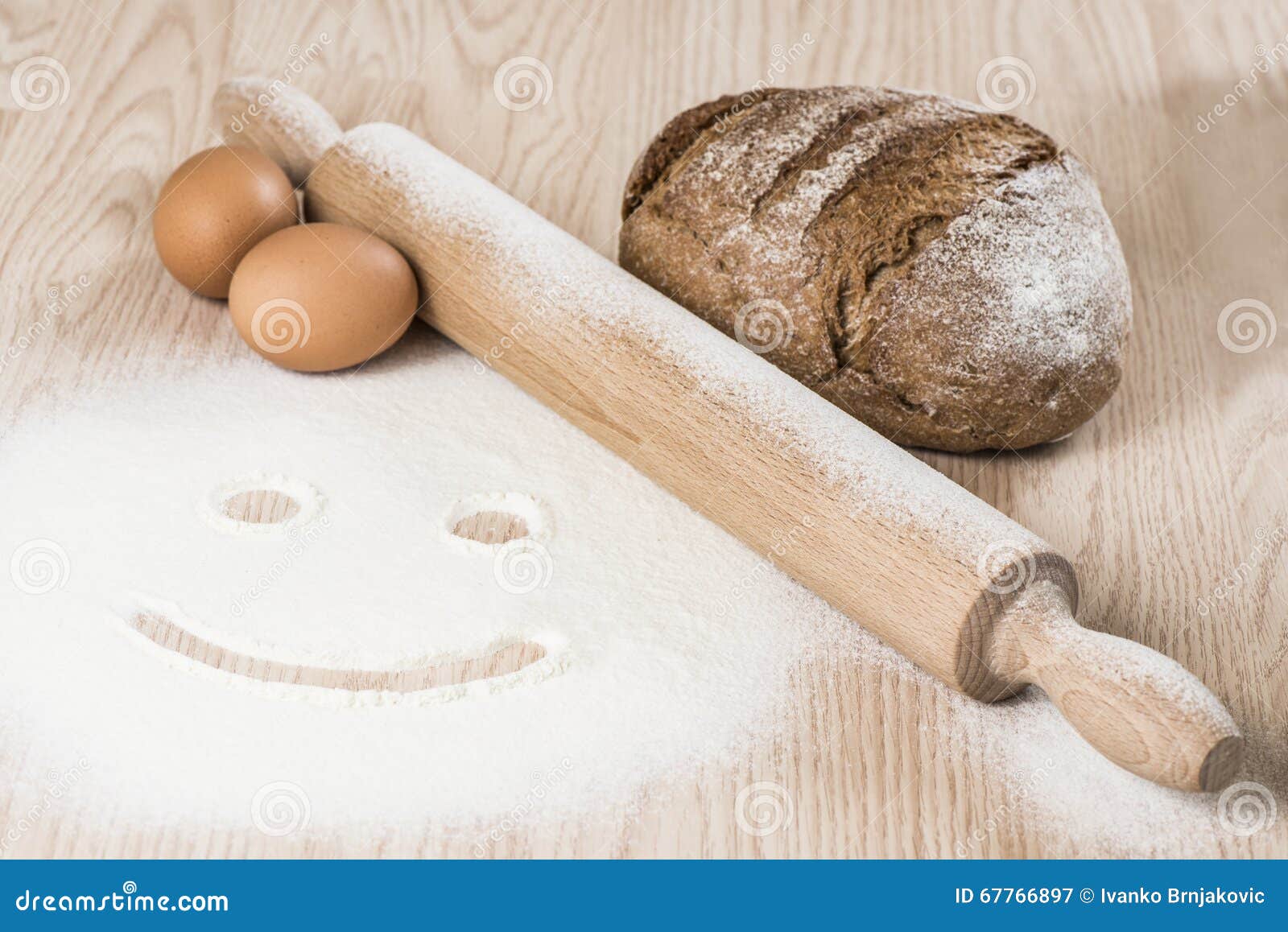 Making bread stock image. Image of eggs, gourmet, crust - 67766897