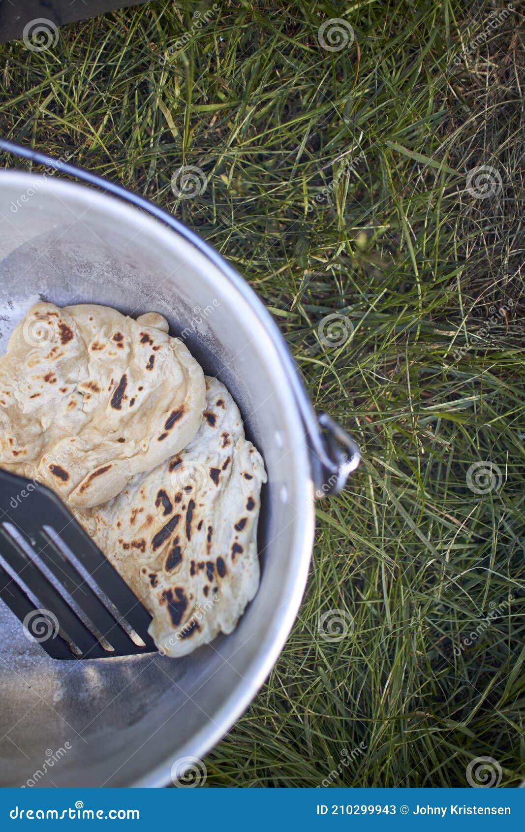 Making Bread Outdoors in Forest Stock Image - Image of camping, minced ...