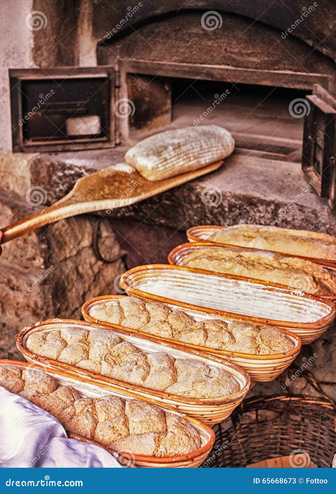 Making bread - vintage stock image. Image of table, baker - 65668673
