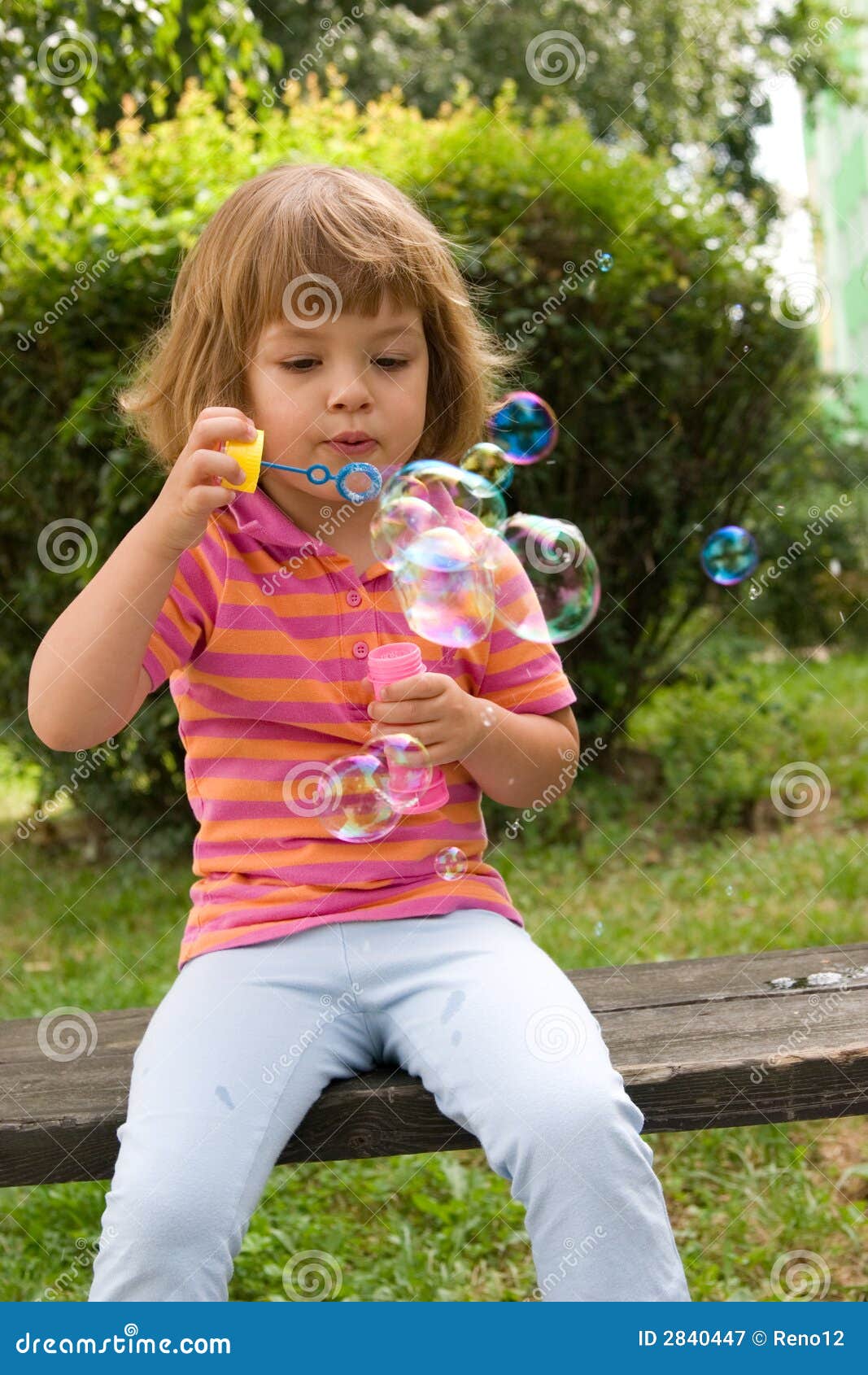 Making bubbles stock image. Image of childhood, summer - 2840447