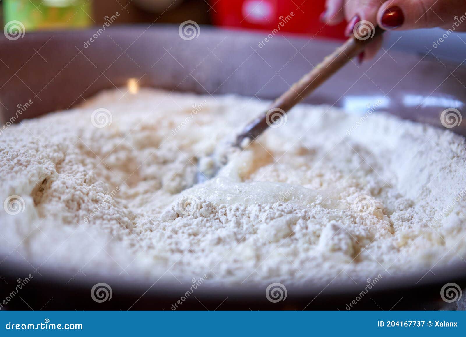 Making cake dough stock image. Image of preparing, preparation - 204167737