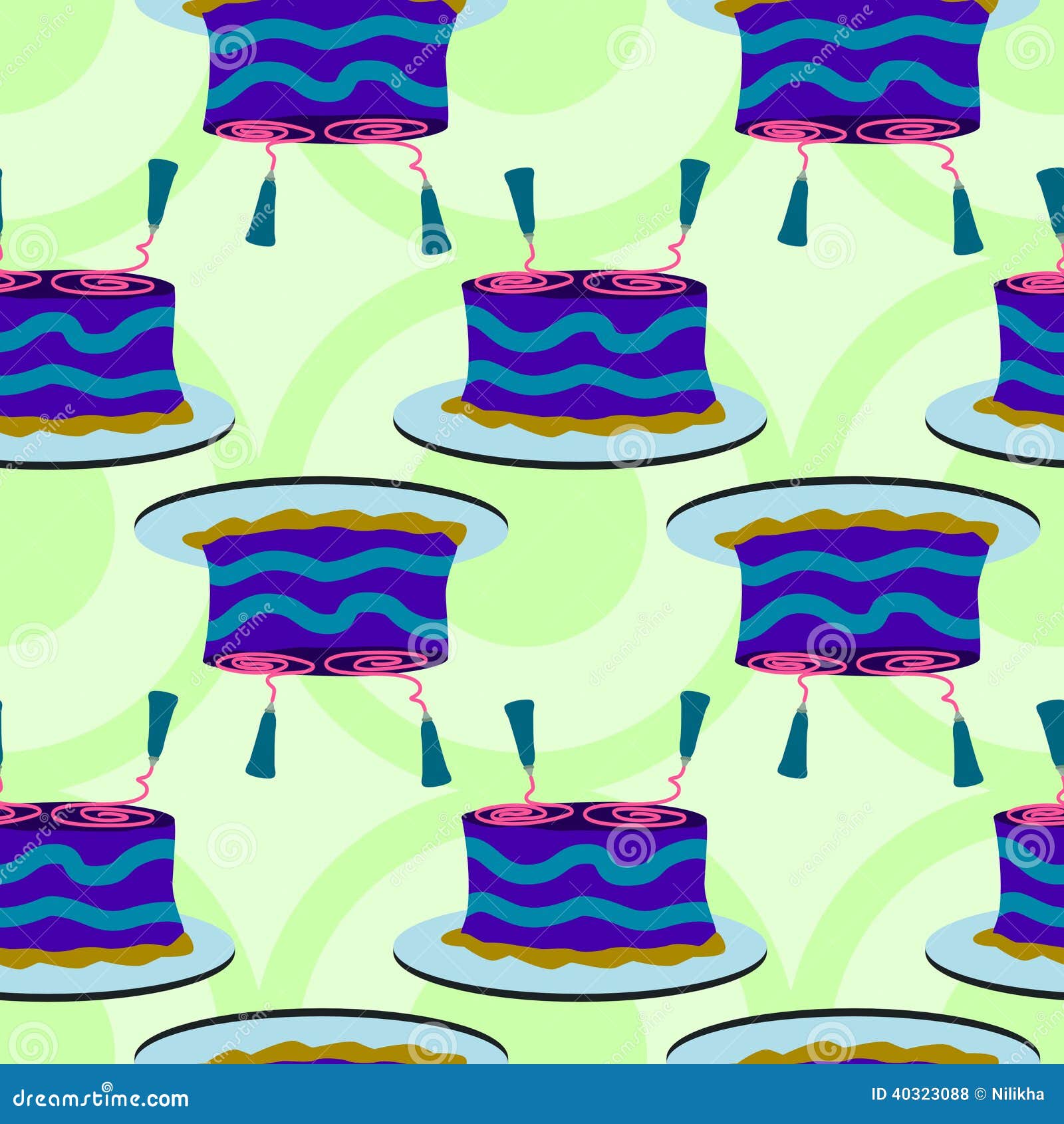 Making Cake Seamless Background Design Stock Illustration ...