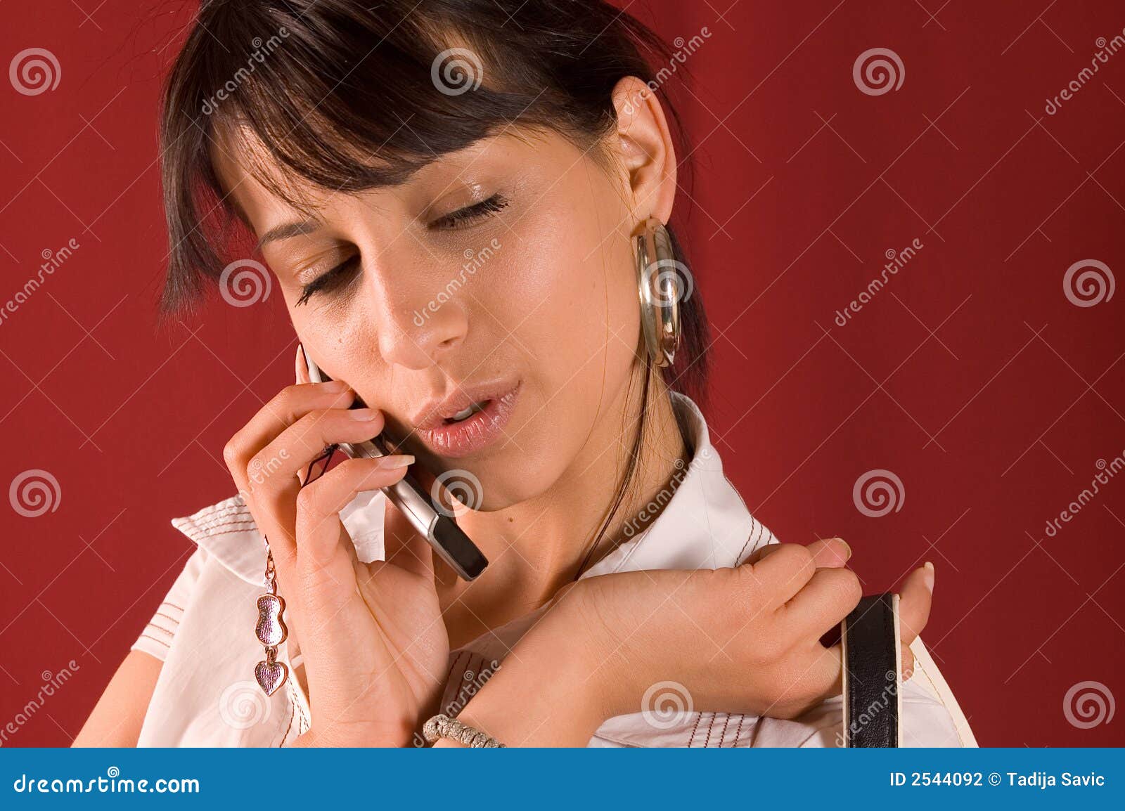 Making a call stock photo. Image of mobile, adult, attractive - 2544092