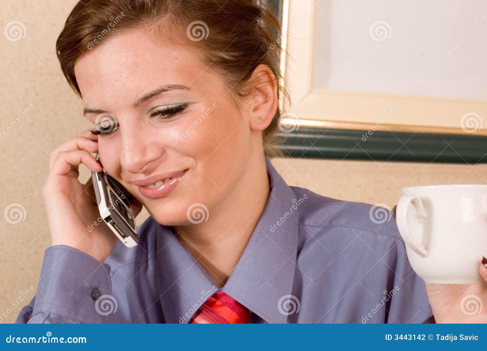 Making a call stock photo. Image of assistant, business - 3443142