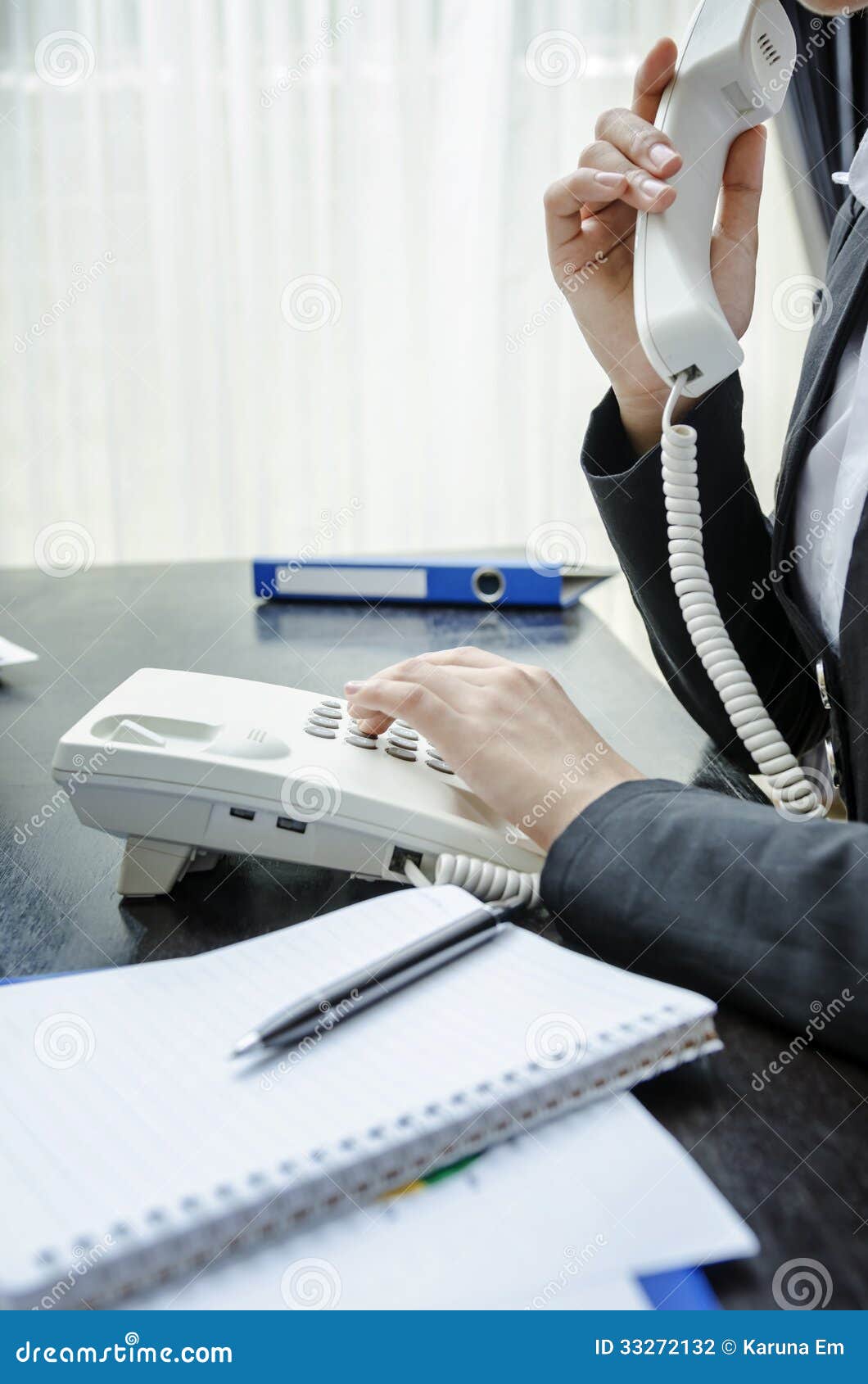 Making a call stock photo. Image of black, focus, representative - 33272132