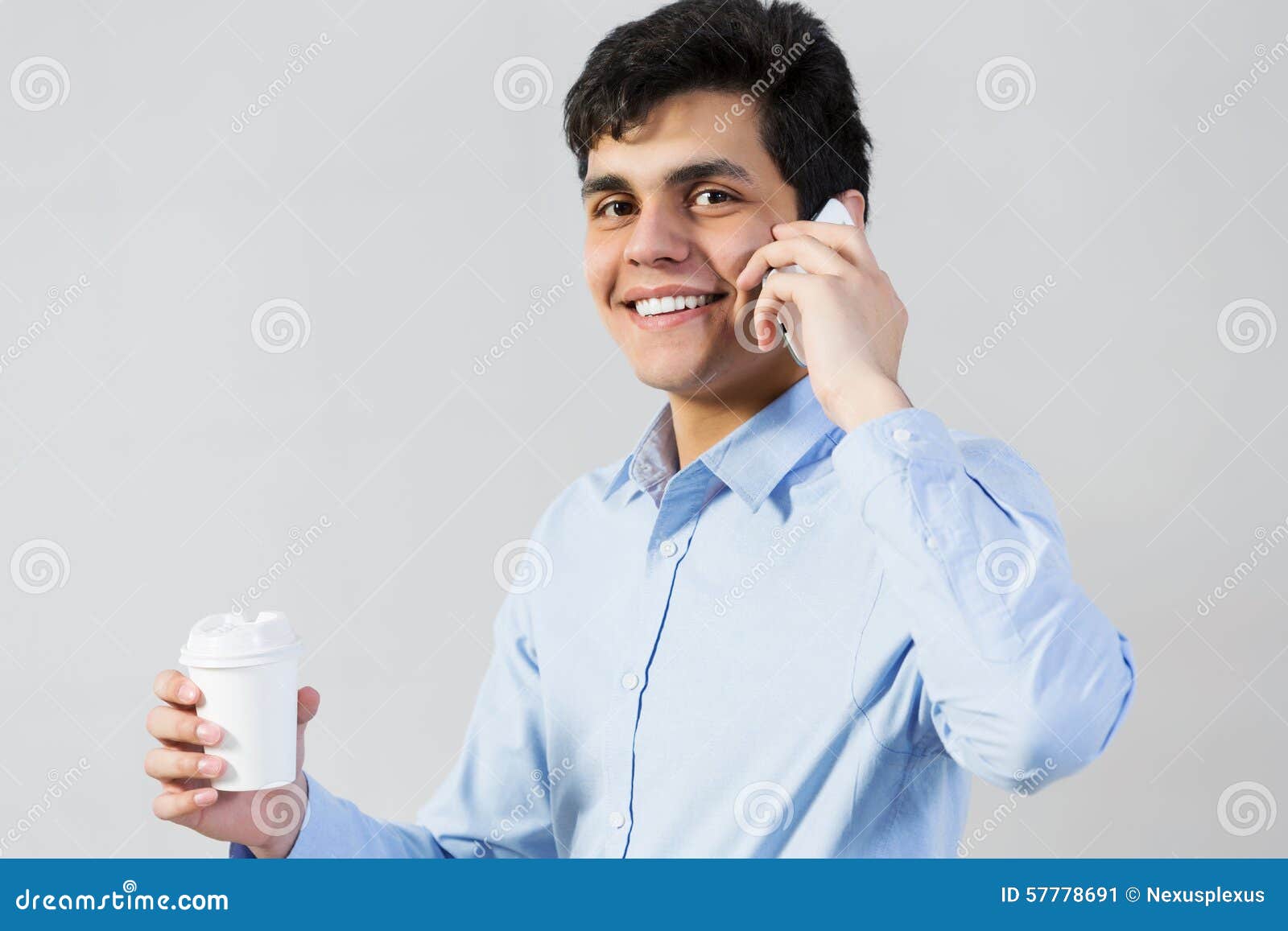 Making calls stock image. Image of talking, drink, break - 57778691