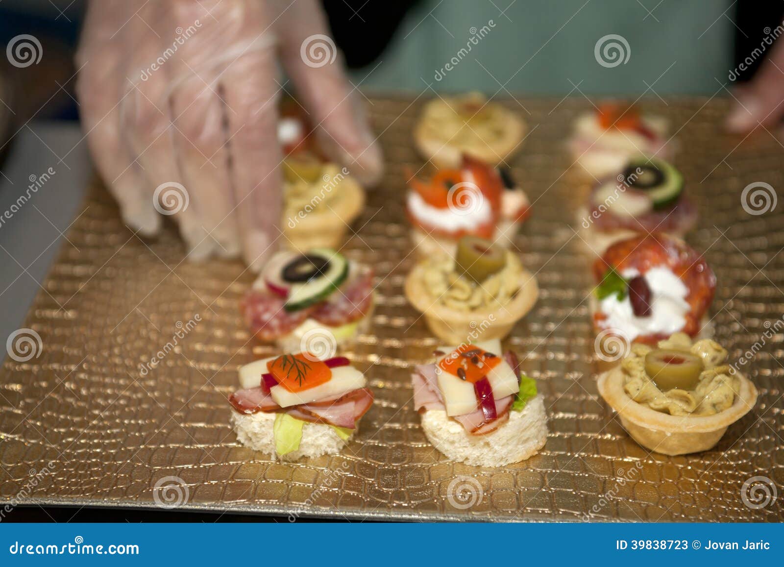 Making canapes stock image. Image of parsley, eating - 39838723