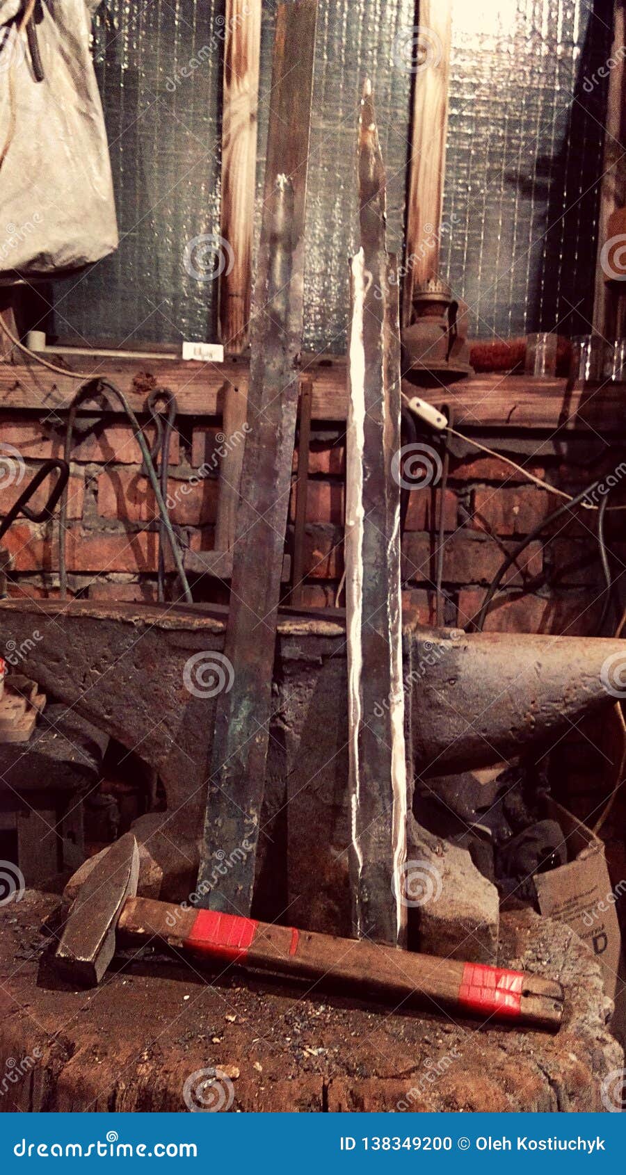 Making caroling sword stock photo. Image of sword, making - 138349200