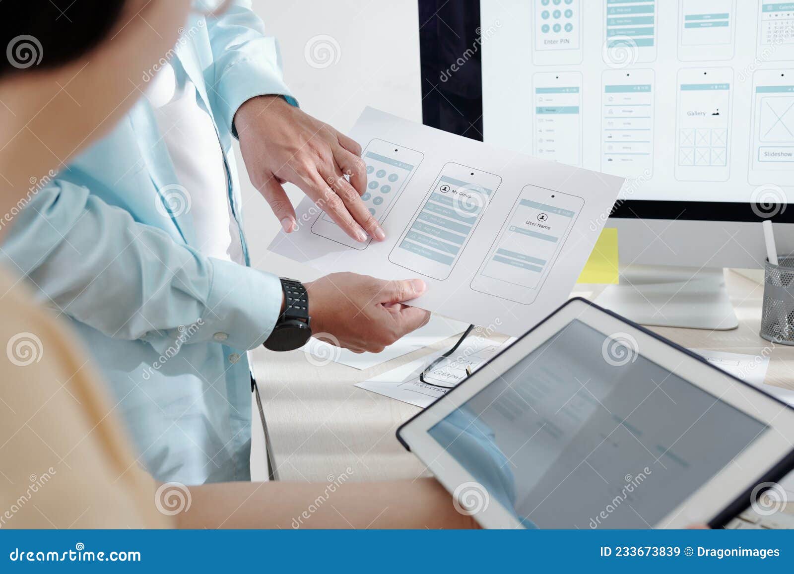 Making Changes in Interface Design Stock Image - Image of internet ...