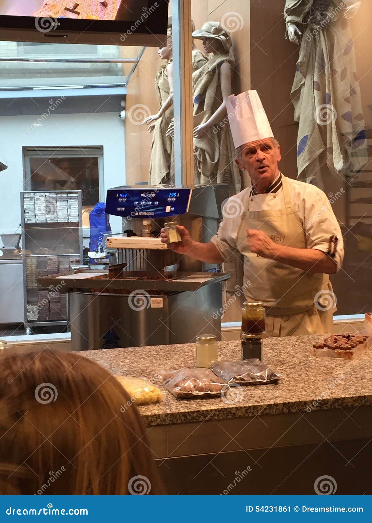 Making chocolate editorial photo. Image of demostration - 54231861