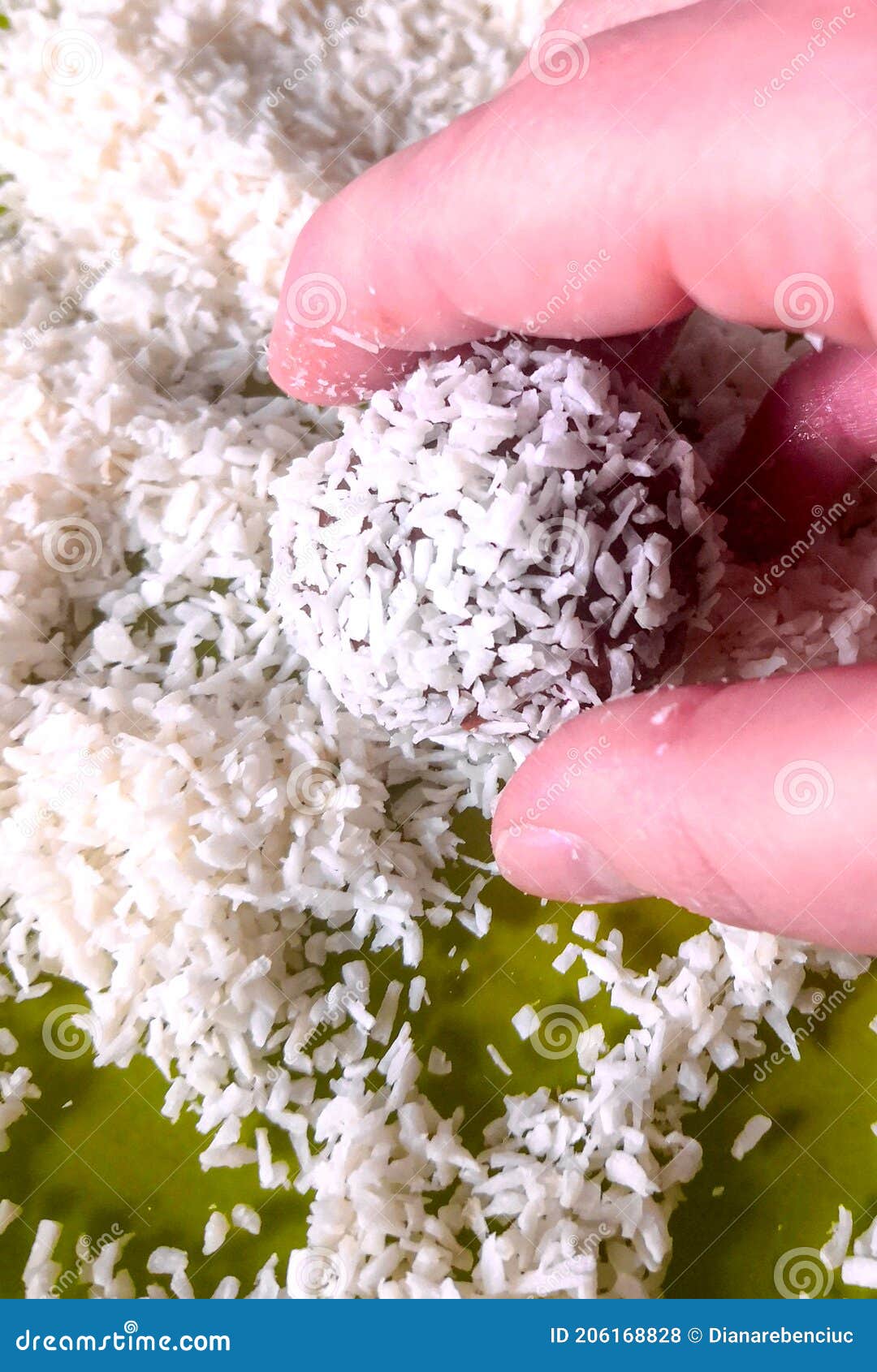 Making chocolate truffles stock photo. Image of brown - 206168828