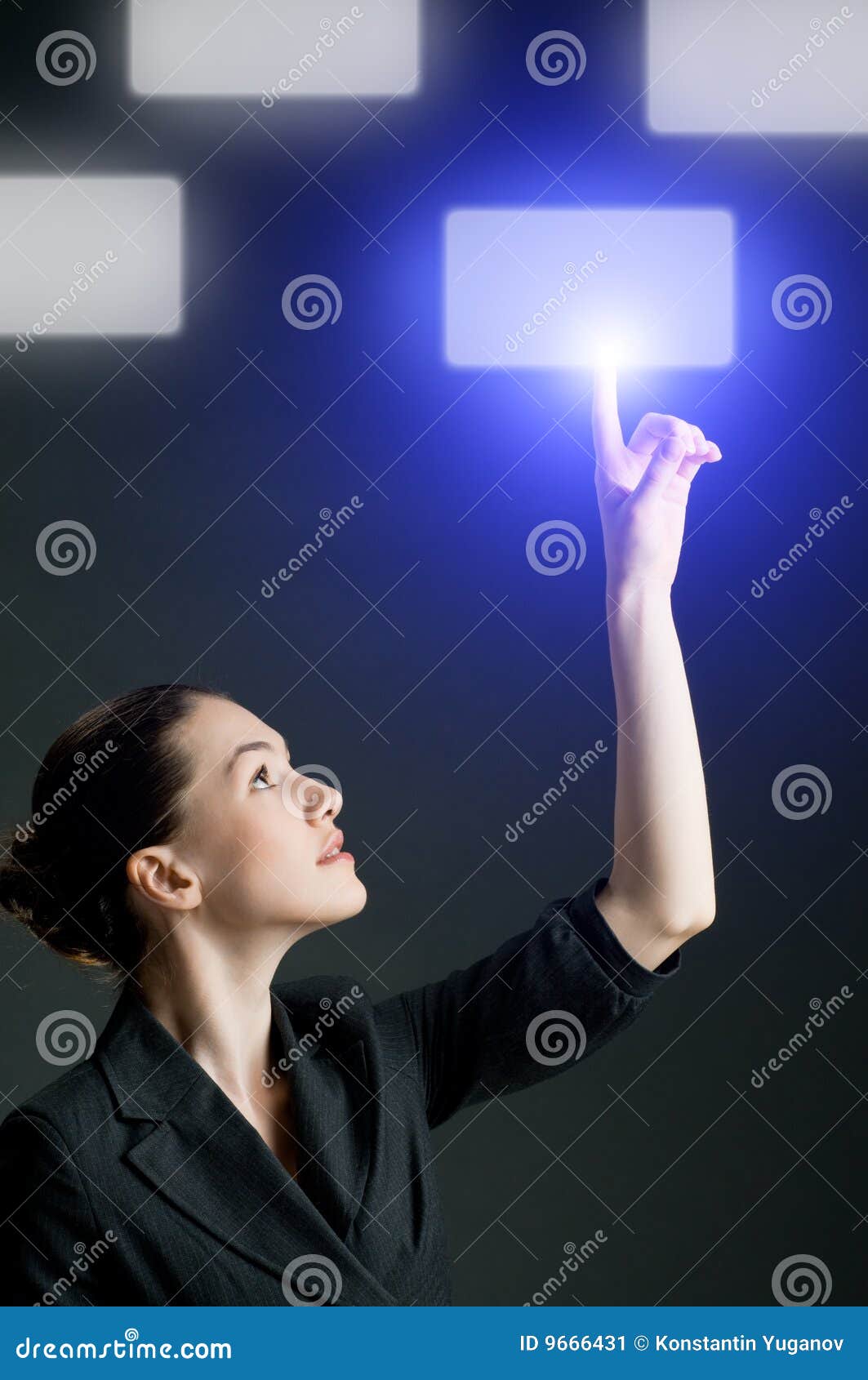 Making choice stock image. Image of female, abstract, achievement - 9666431