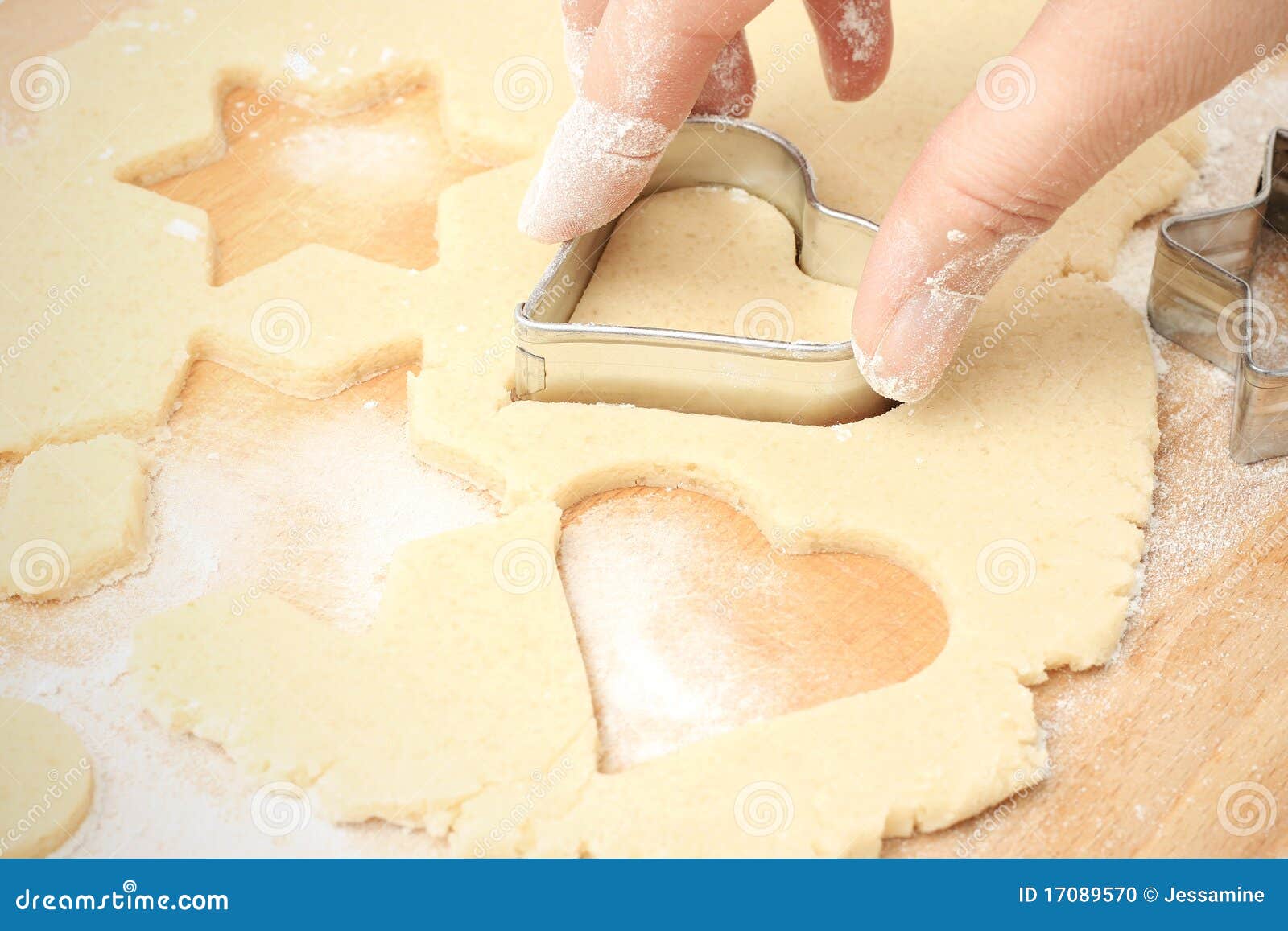 Making Christmas cookies stock photo. Image of baking - 17089570