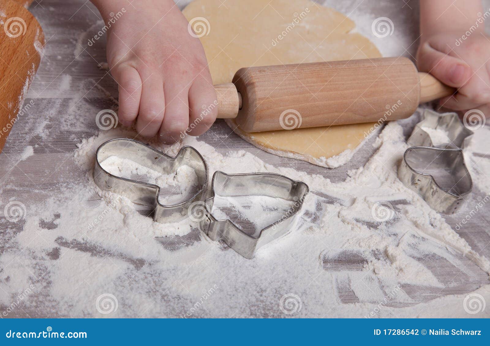 Making Christmas Cookies stock photo. Image of finger - 17286542