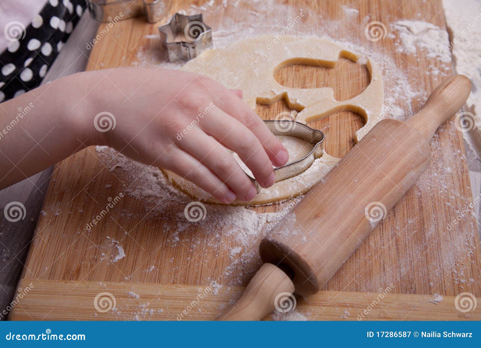 Making Christmas Cookies stock image. Image of kitchen - 17286587