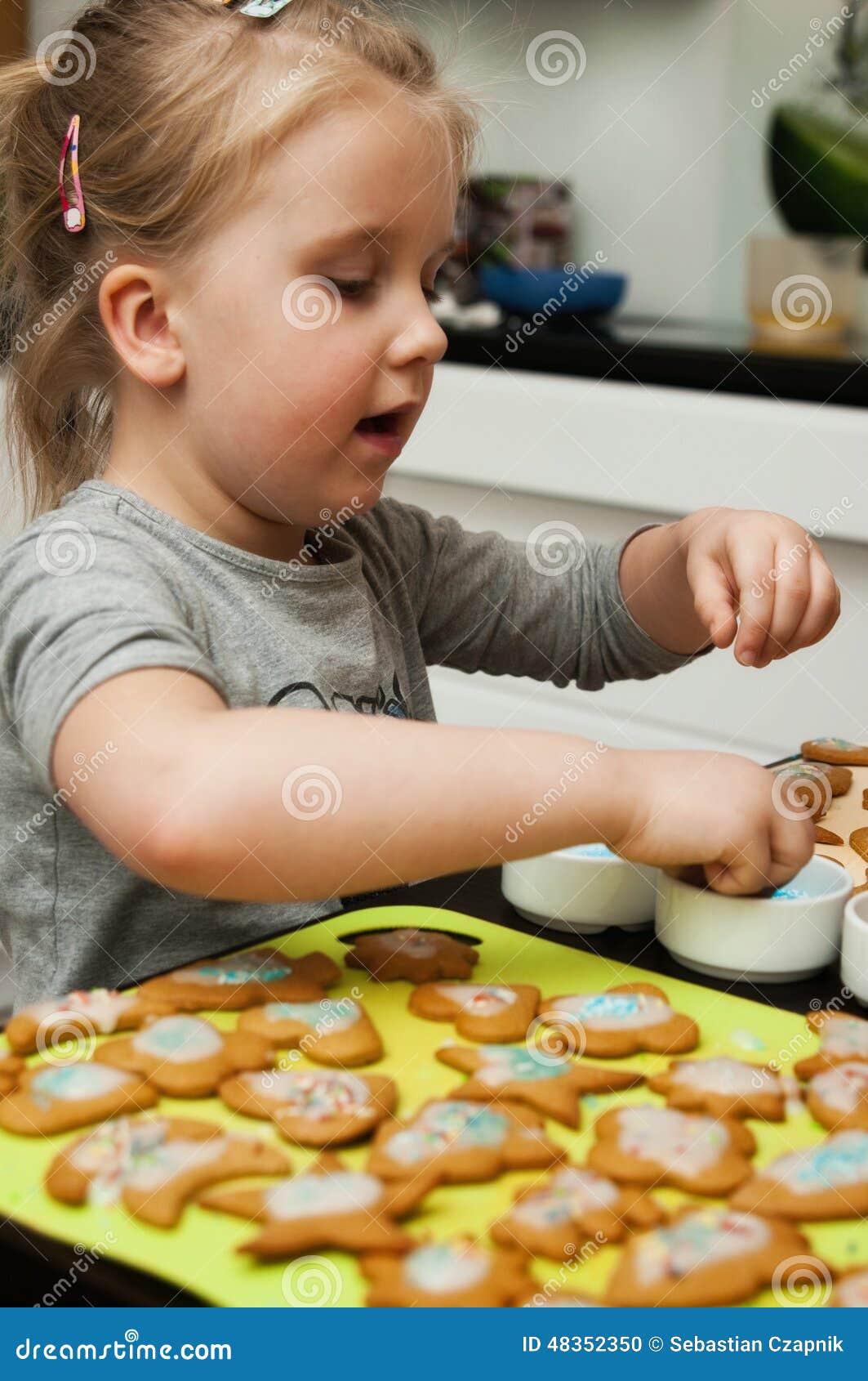Making Christmas Cookies stock photo. Image of festive - 48352350