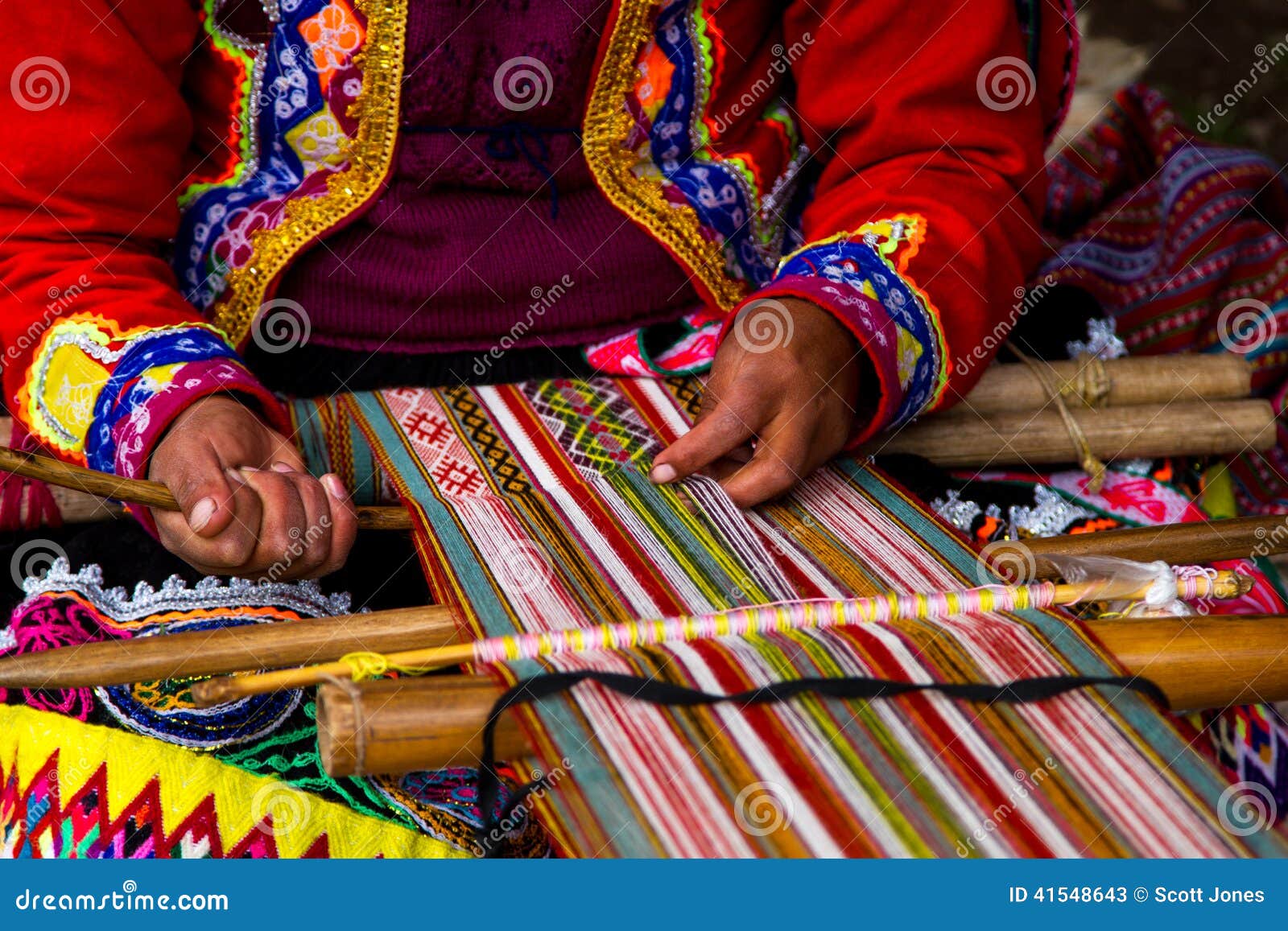 Making Cloth stock image. Image of picchu, heritage, craftsmanship ...