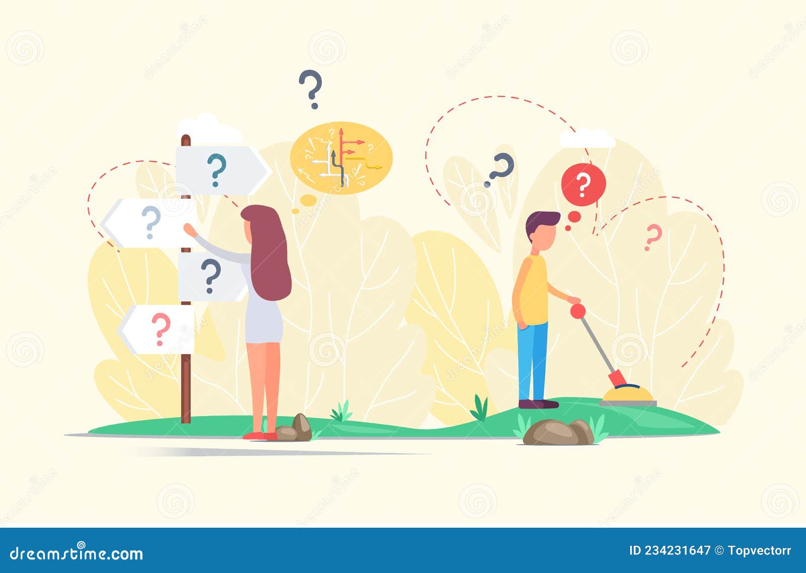 Making Confusion. People Think about Solution To Problem Look for Right ...