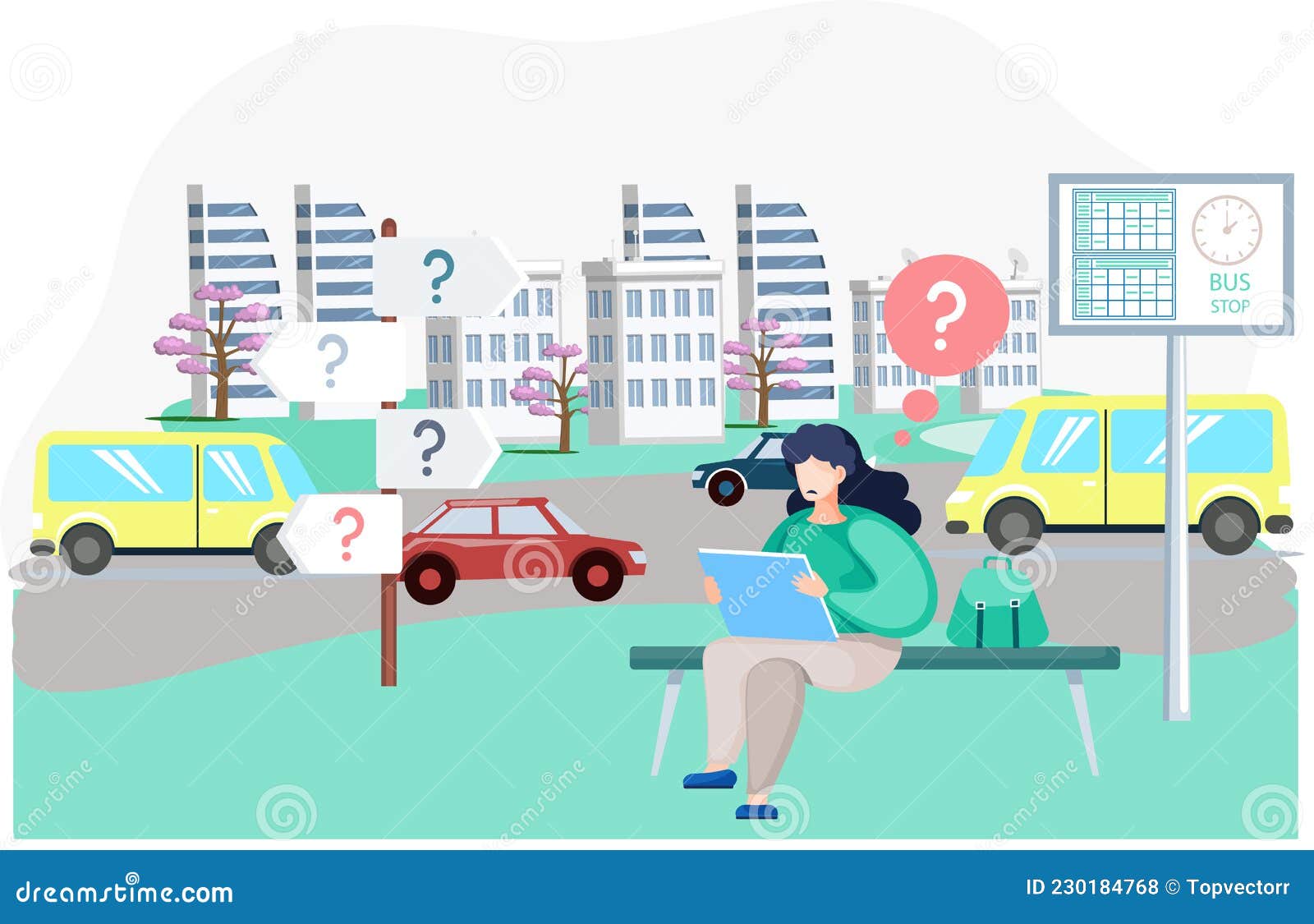 Making Confusion. Woman Thought about Solution To Problem, Choose ...