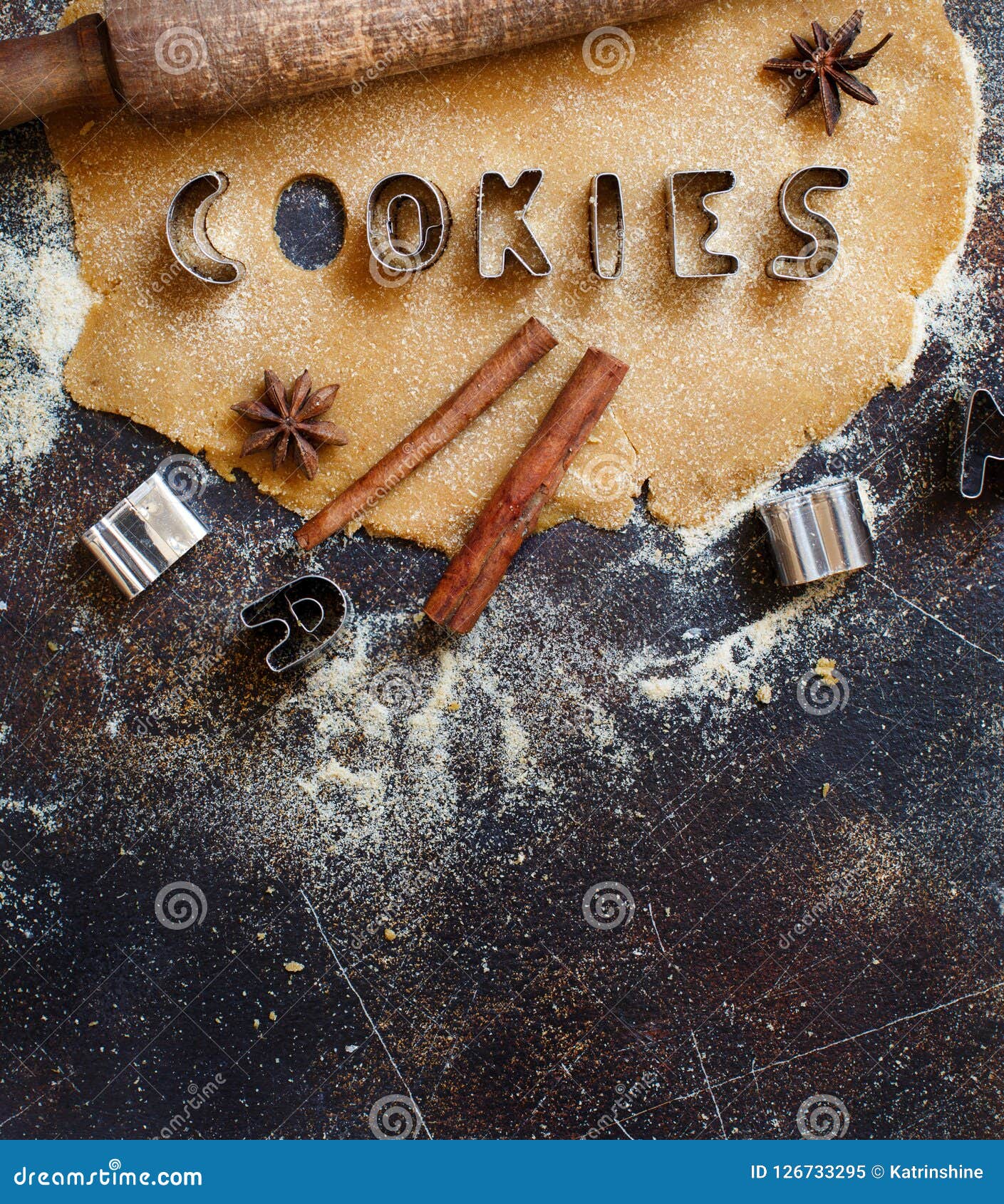 Making cookie letters stock image. Image of biscuit - 126733295