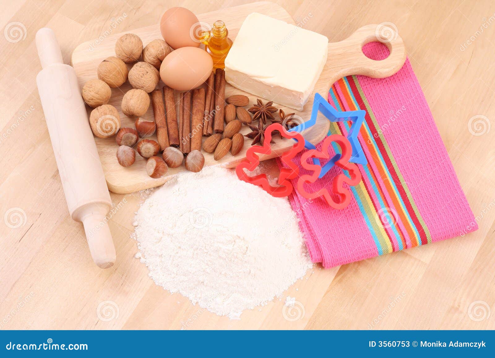 Making cookies stock image. Image of gourmet, aroma, preparing - 3560753