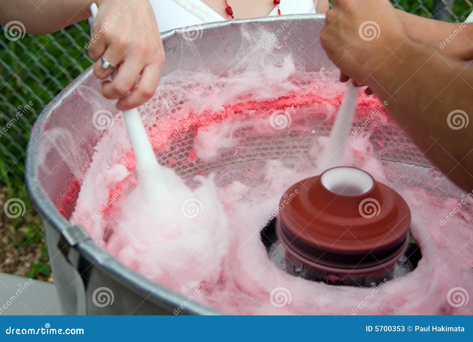 Making cotton candy stock image. Image of hands, sweets - 5700353