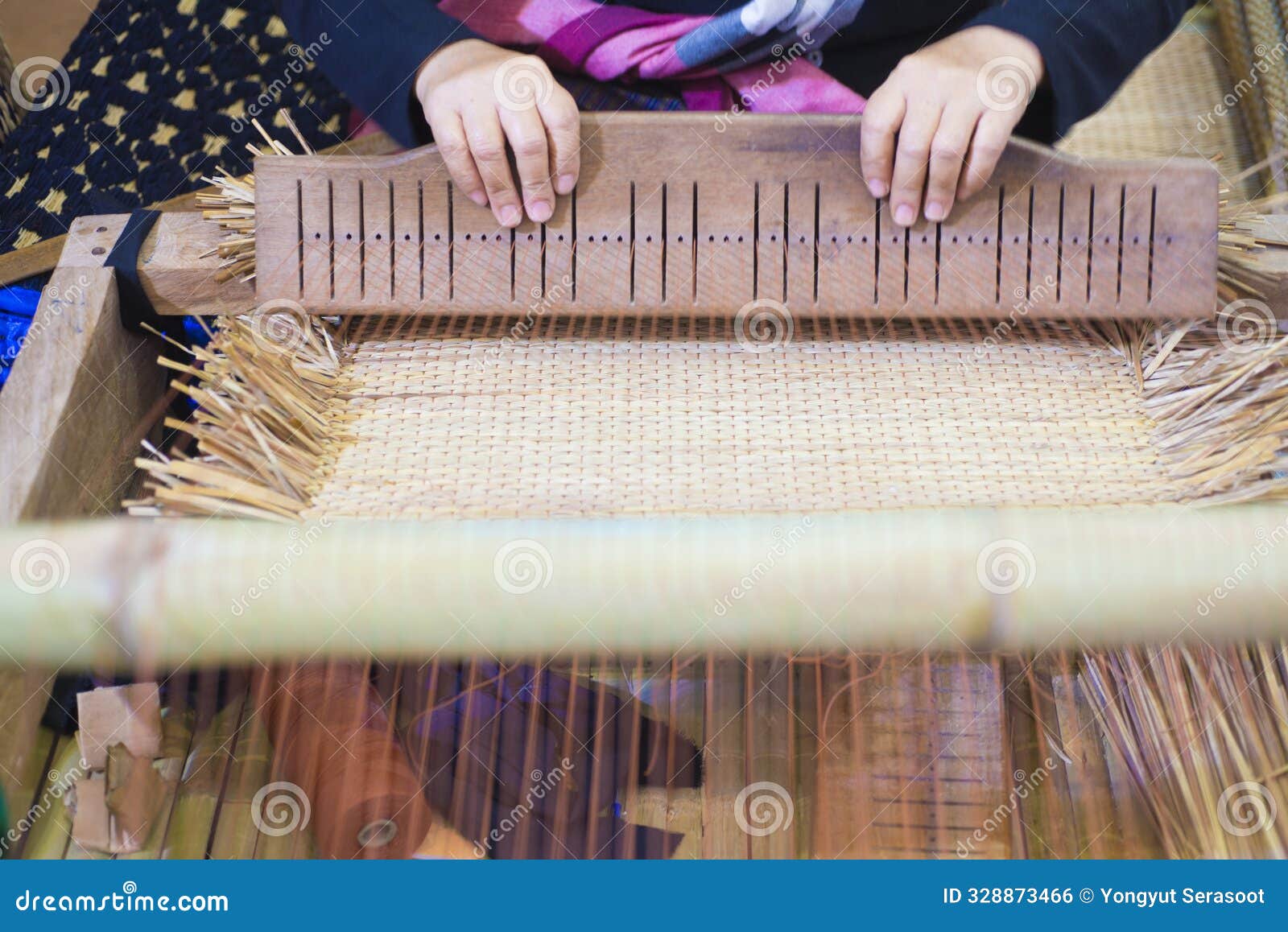 Making Crafts Local Weaving Craftsmanship Using Traditional Methods in ...