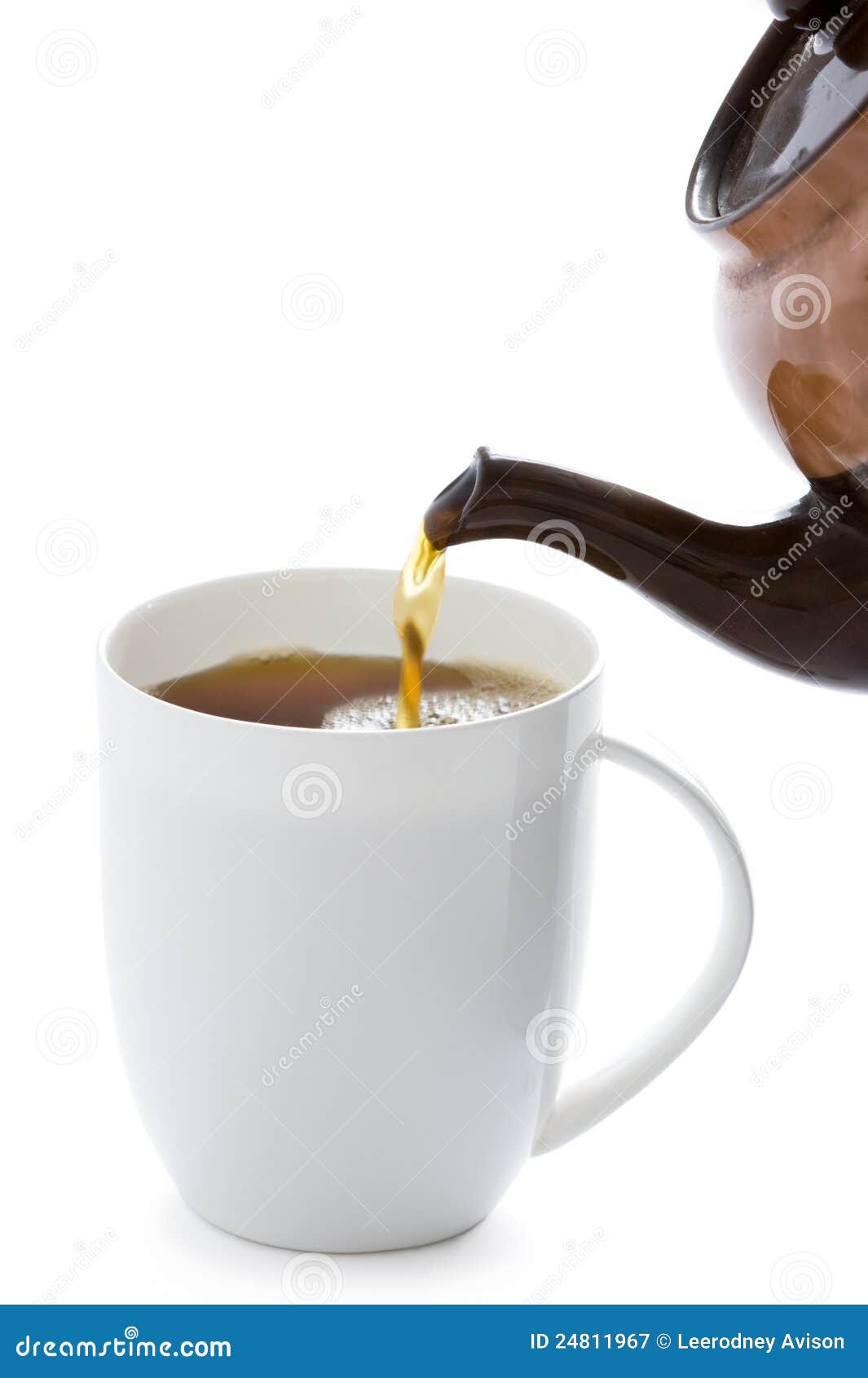Making a cup of tea stock image. Image of preparing, shot - 24811967