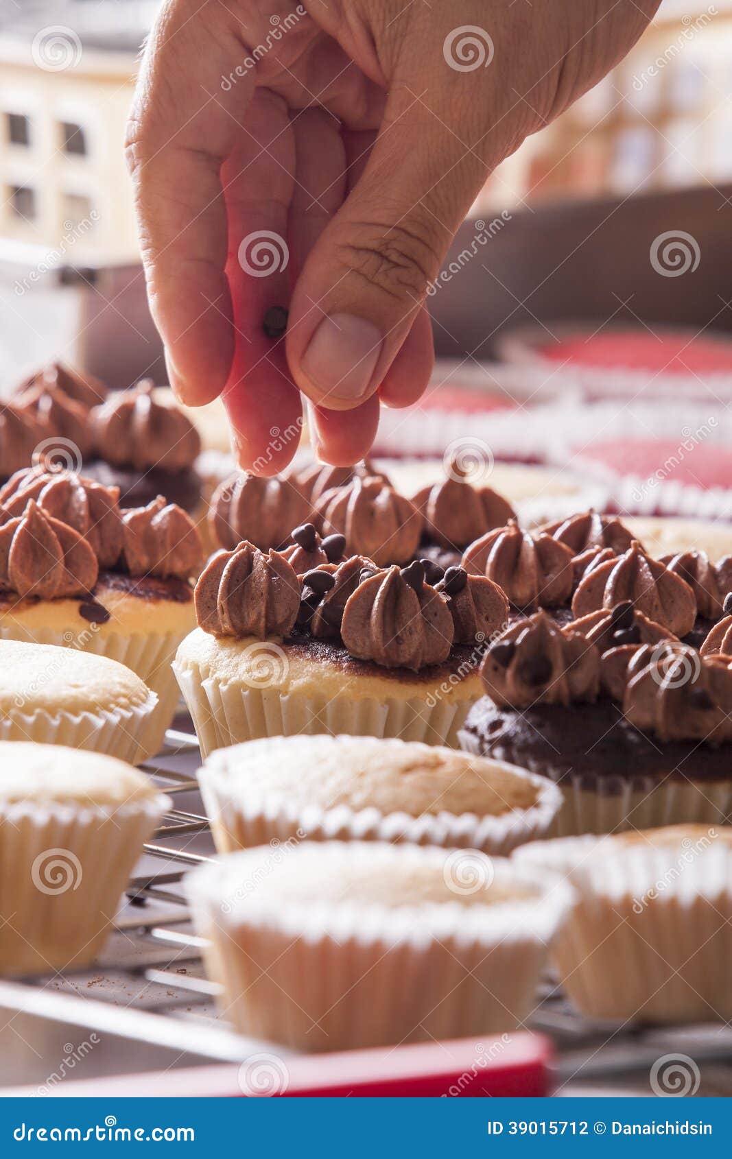 Making cupcakes stock photo. Image of cupcakes, mixture - 39015712