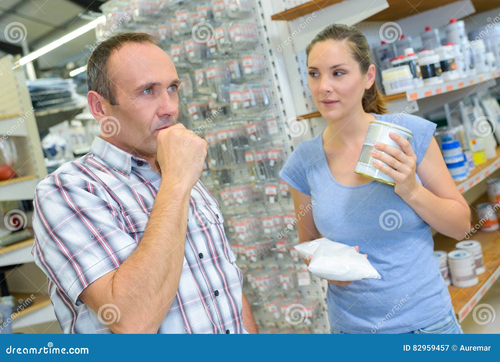 Making Decision in Buying Product Stock Image - Image of store, shop ...