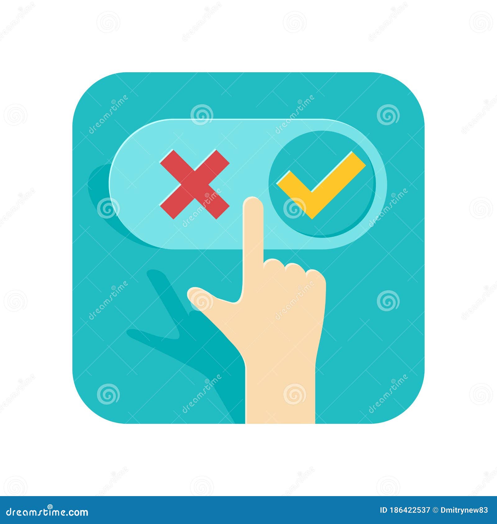 Making Decision Concept - Right or Wrong Choosing Stock Vector ...